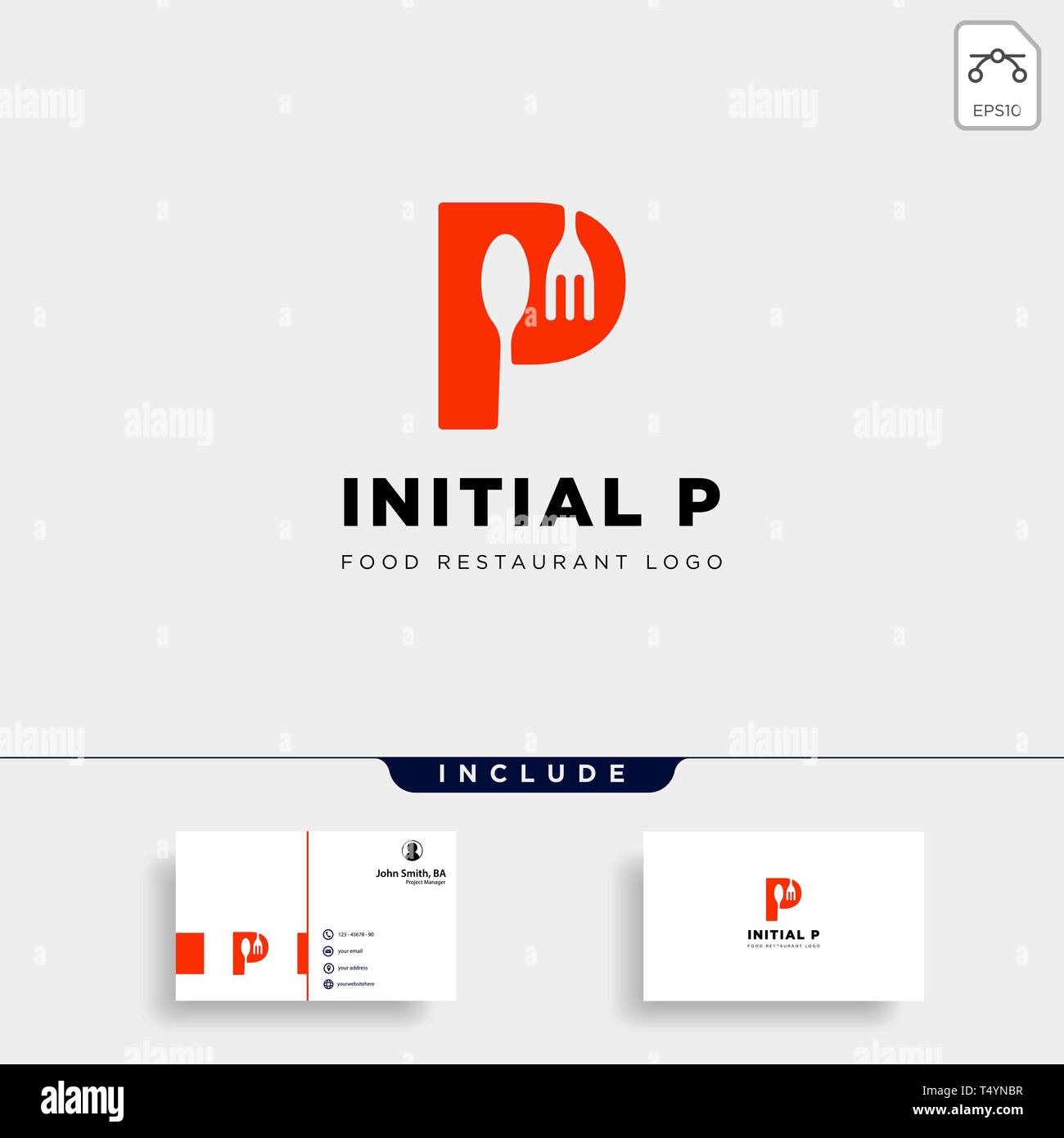 P food logo Stock Vector Images - Alamy