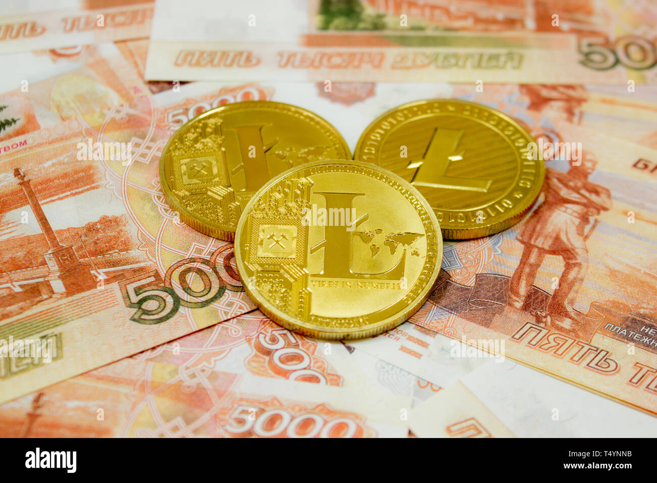 Blockchain technology, LTC mining concept Stock Photo - Alamy