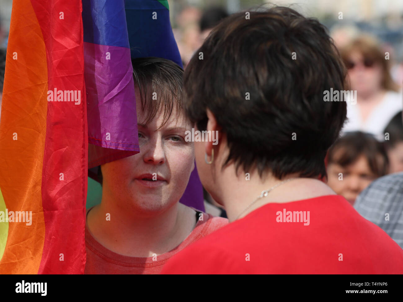 At a vigil in londonderry hi-res stock photography and images - Alamy