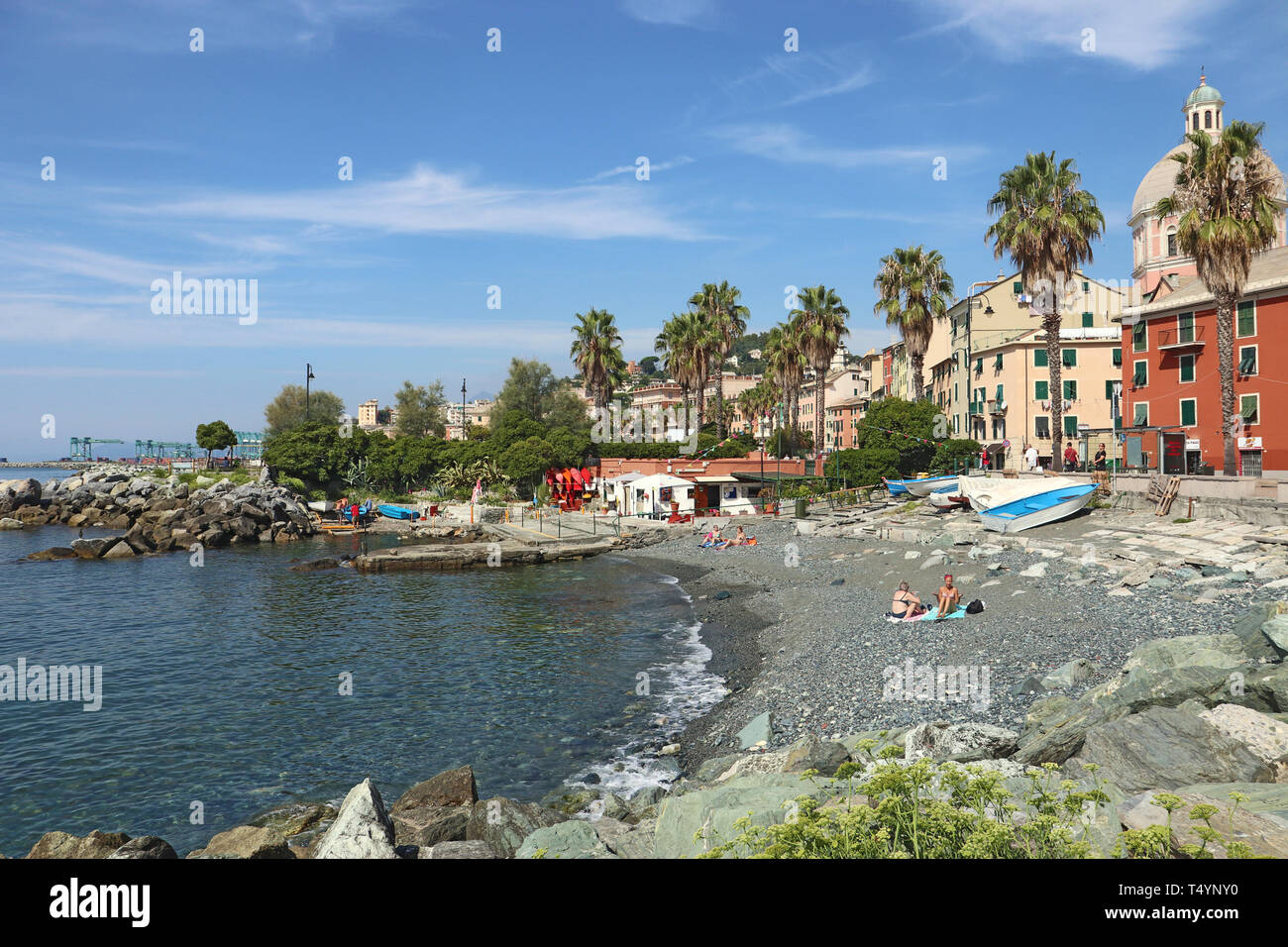 PEGLI, ITALY - Pegli is a small town suburb of Genoa on the Ligurian ...