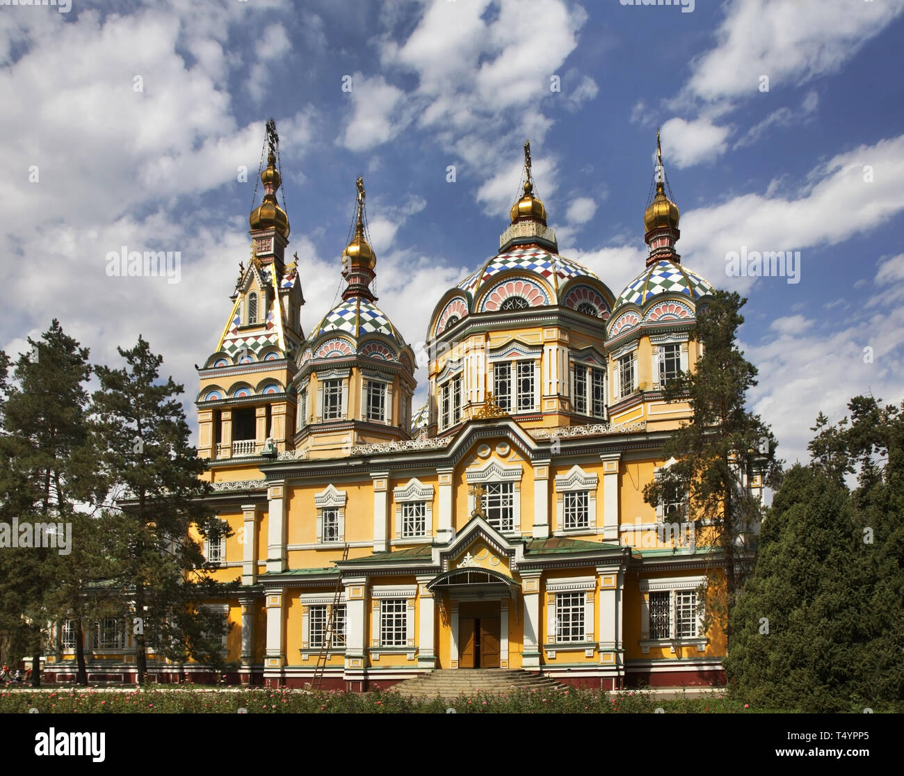 Ascension Cathedral (Zenkov Cathedral) in Almaty. Kazakhstan Stock ...