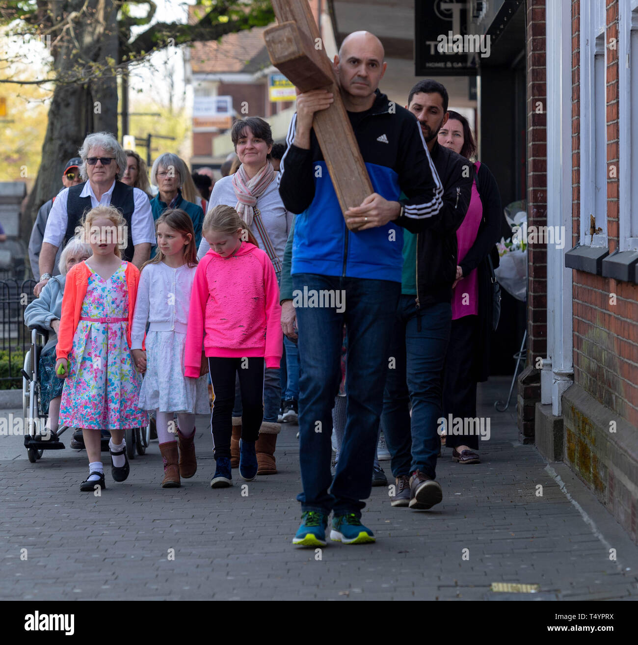 Easter Walk of Witness, on Good Friday, in Brentwood, Essex ...