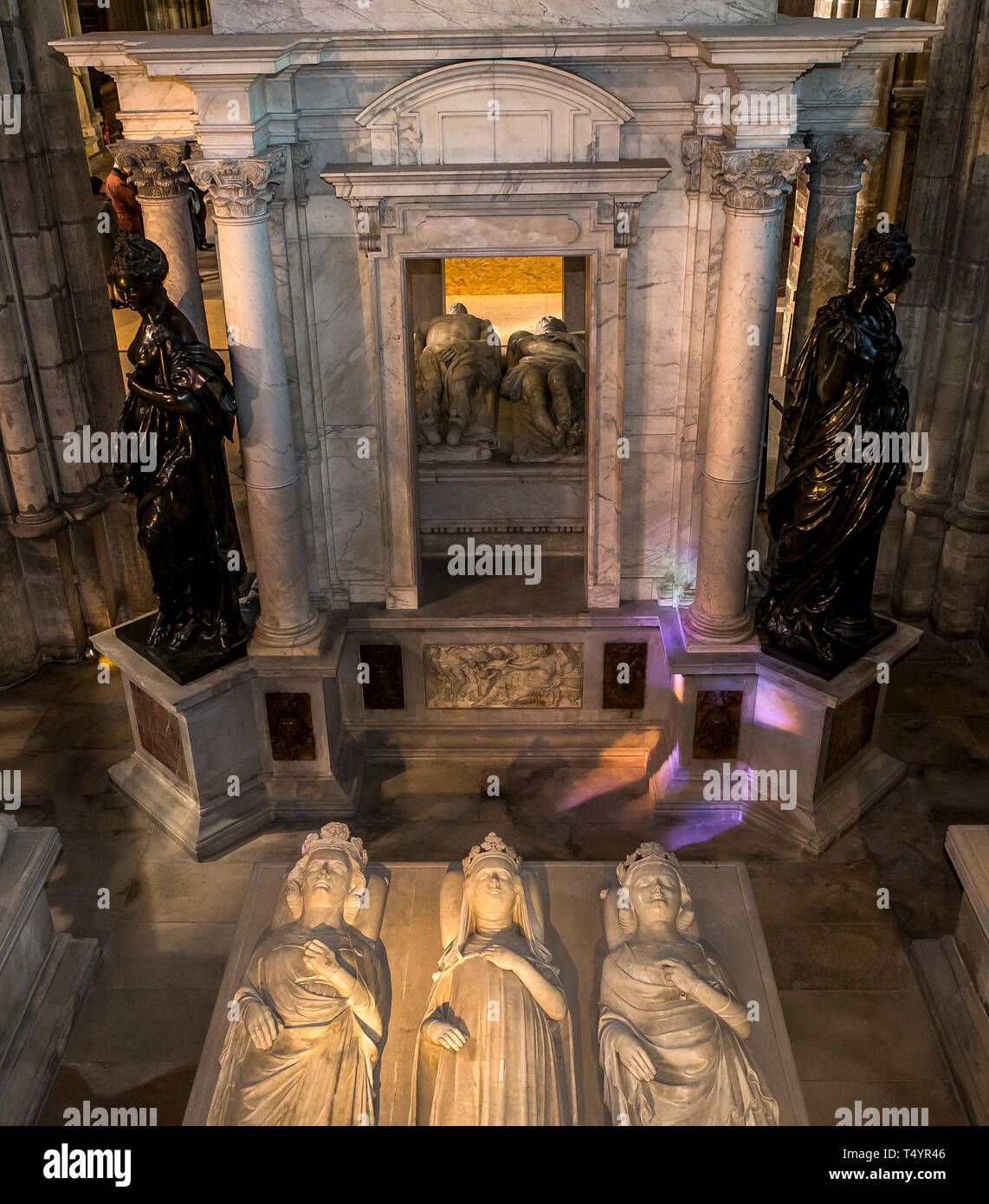 SAINT-DENIS, FRANCE – FEBRUARY 12, 2015 : interiors and details of ...