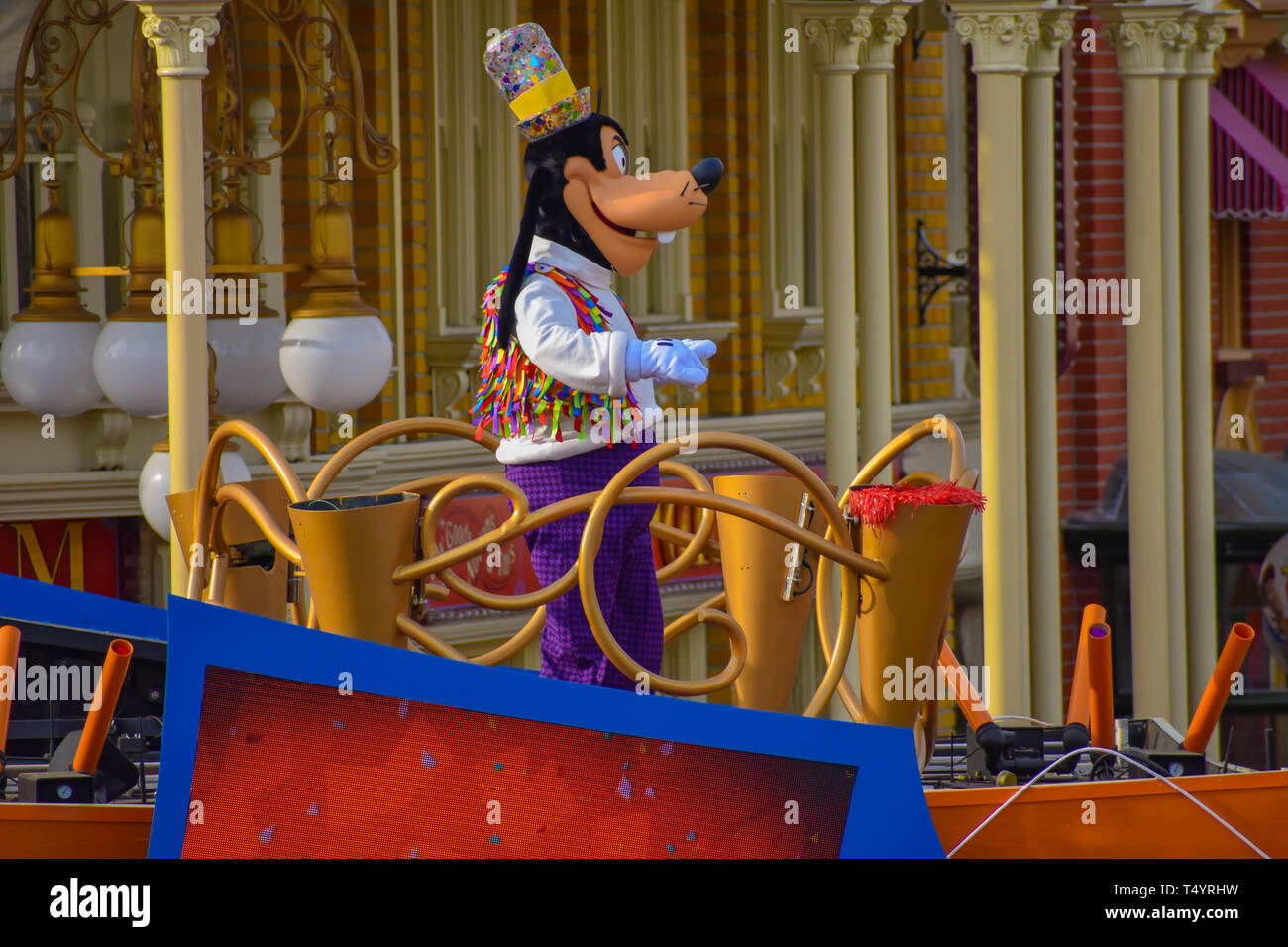 Orlando, Florida. March 19, 2019. Goofy in Mickey and Minnie's Surprise ...