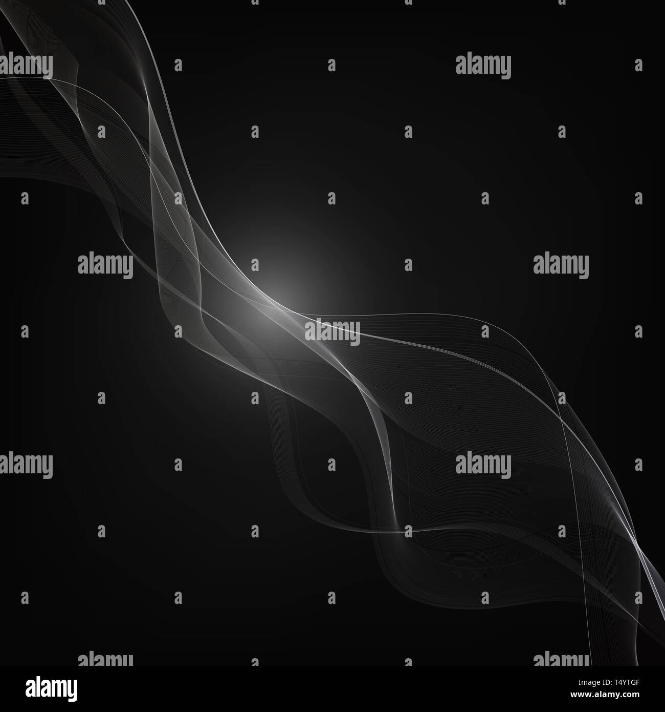 Smoky wave on a black background. Template for advertising Stock Photo ...