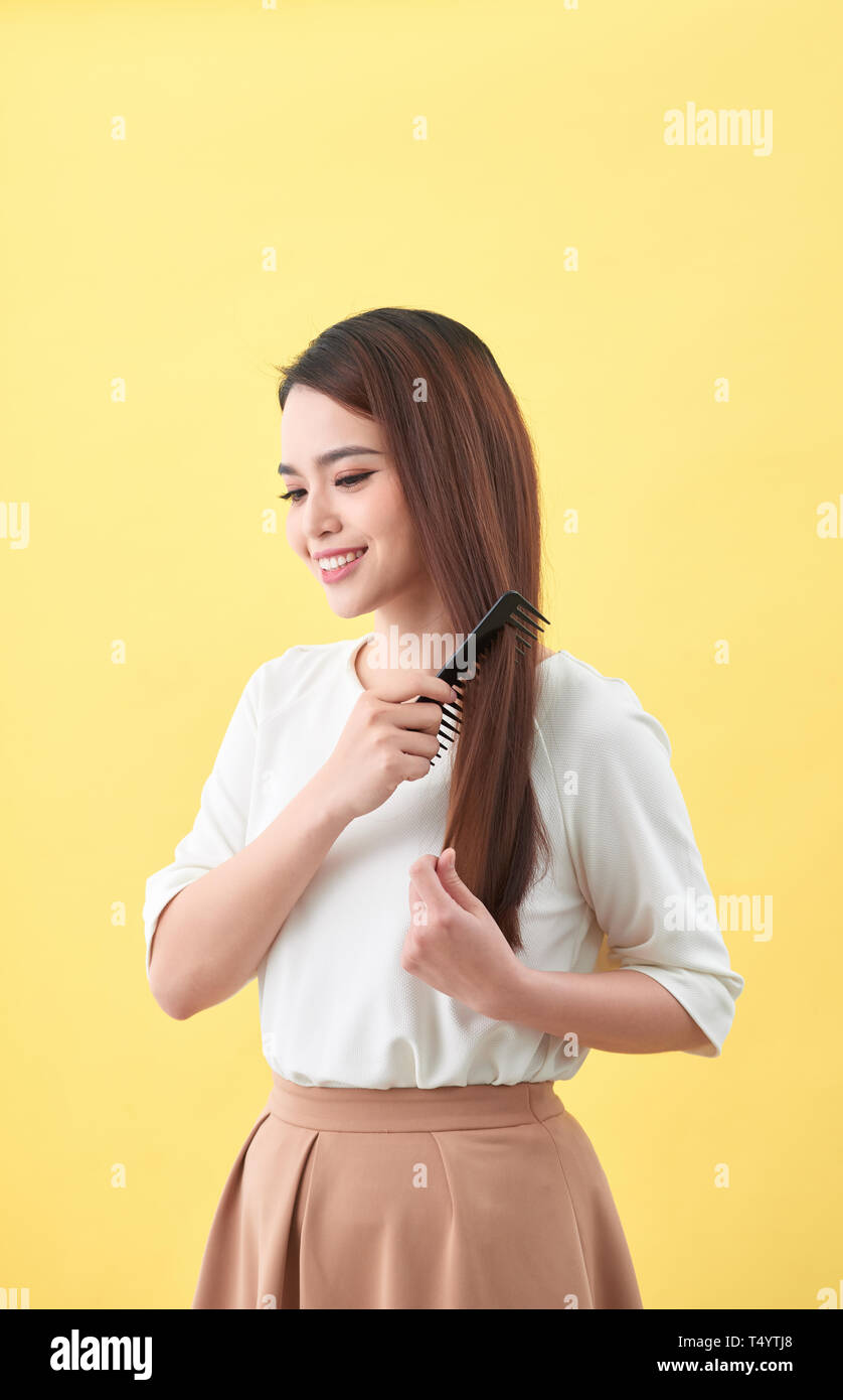 Beautiful brushing his hair hi-res stock photography and images - Alamy