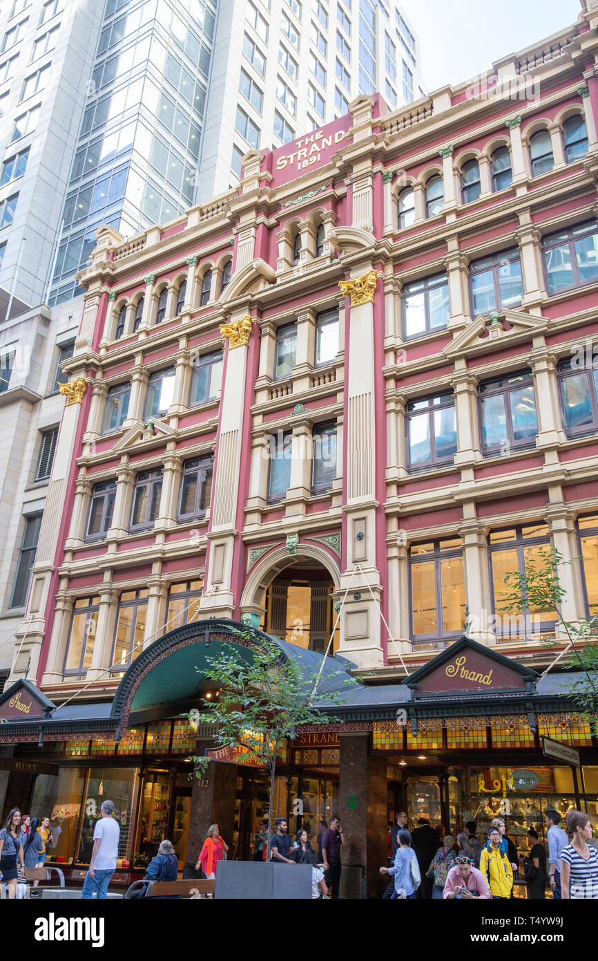 Strand Arcade retail plaza in Sydney with victorian facade and ...