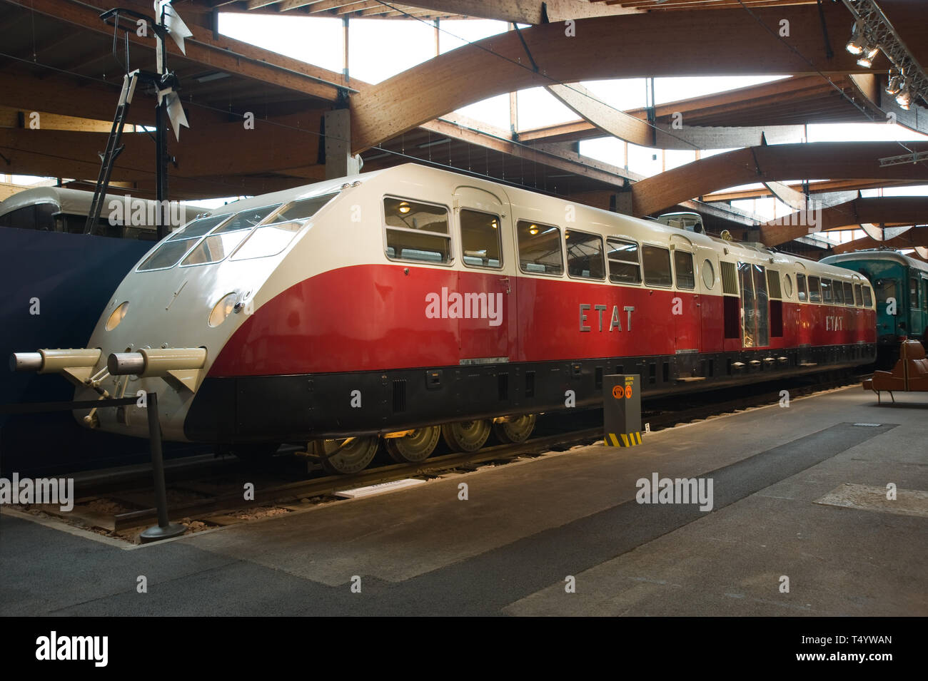 Mulhouse, Cité des Trains, Bugatti-Train Stock Photo - Alamy