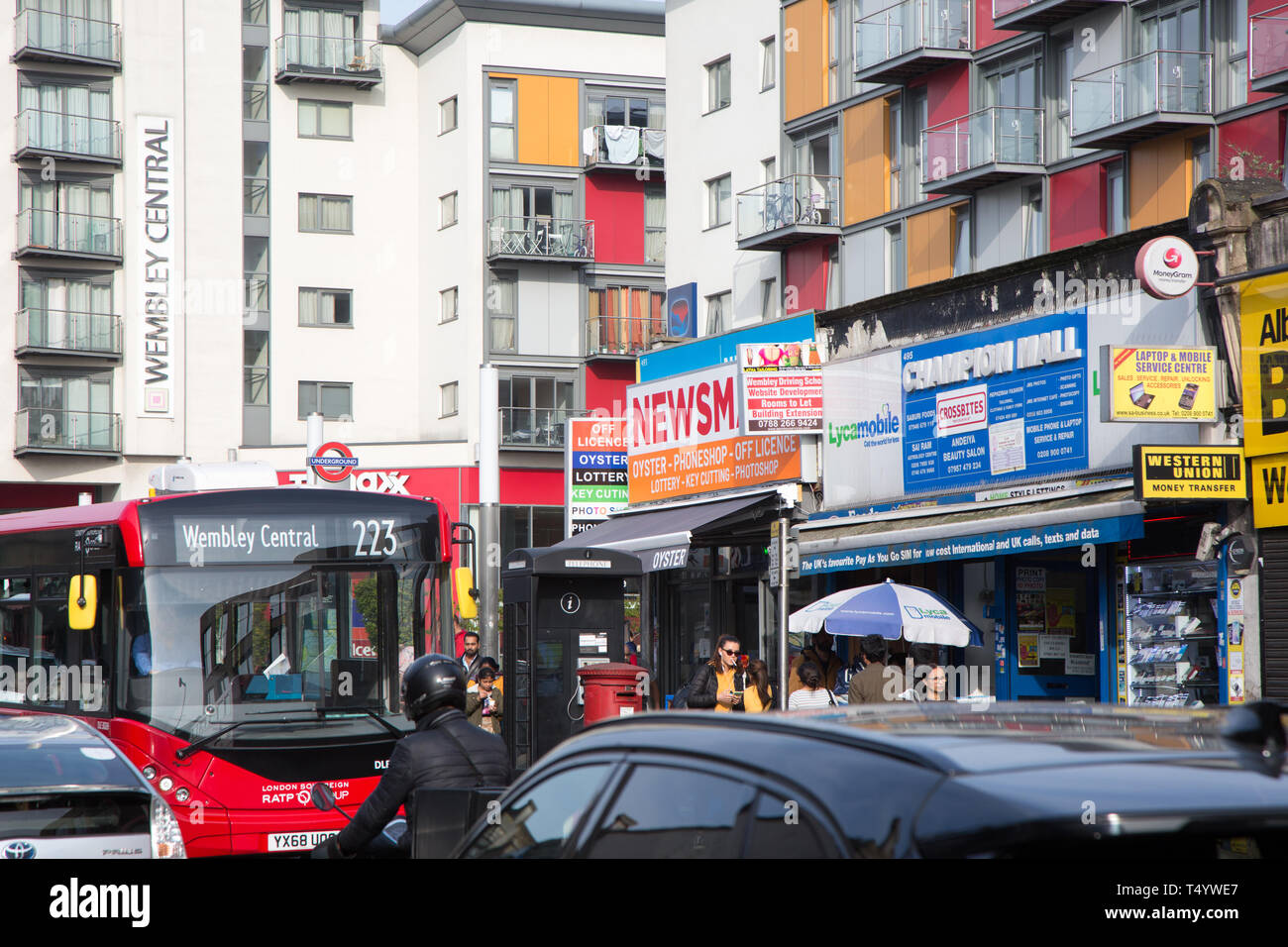 High Road, Wembley Stock Photo - Alamy