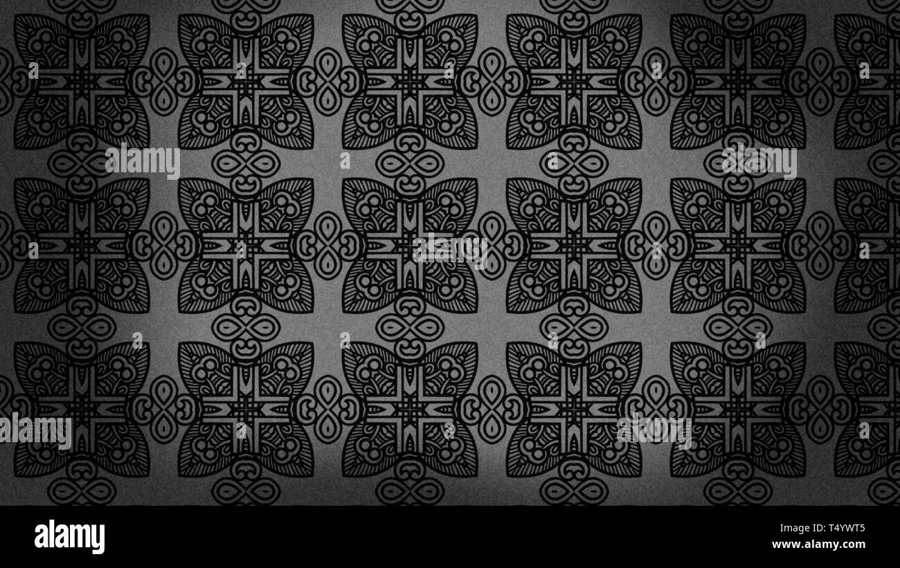 Vintage Decorative Ornament Pattern Wallpaper Stock Photo - Alamy