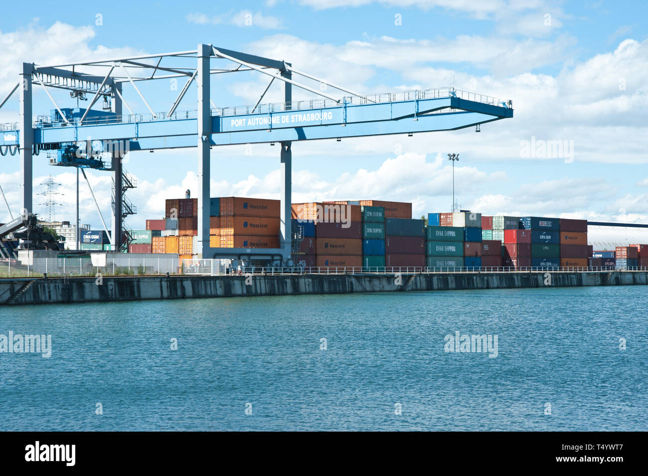 Strasbourg, Rheinhafen, Stadtentwicklungsgebiet Port du Rhin Stock ...