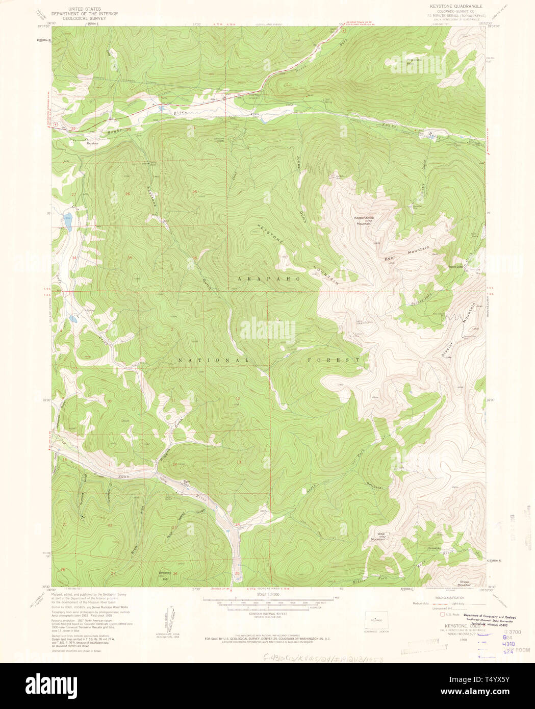 Map Of Keystone High Resolution Stock Photography and Images - Alamy