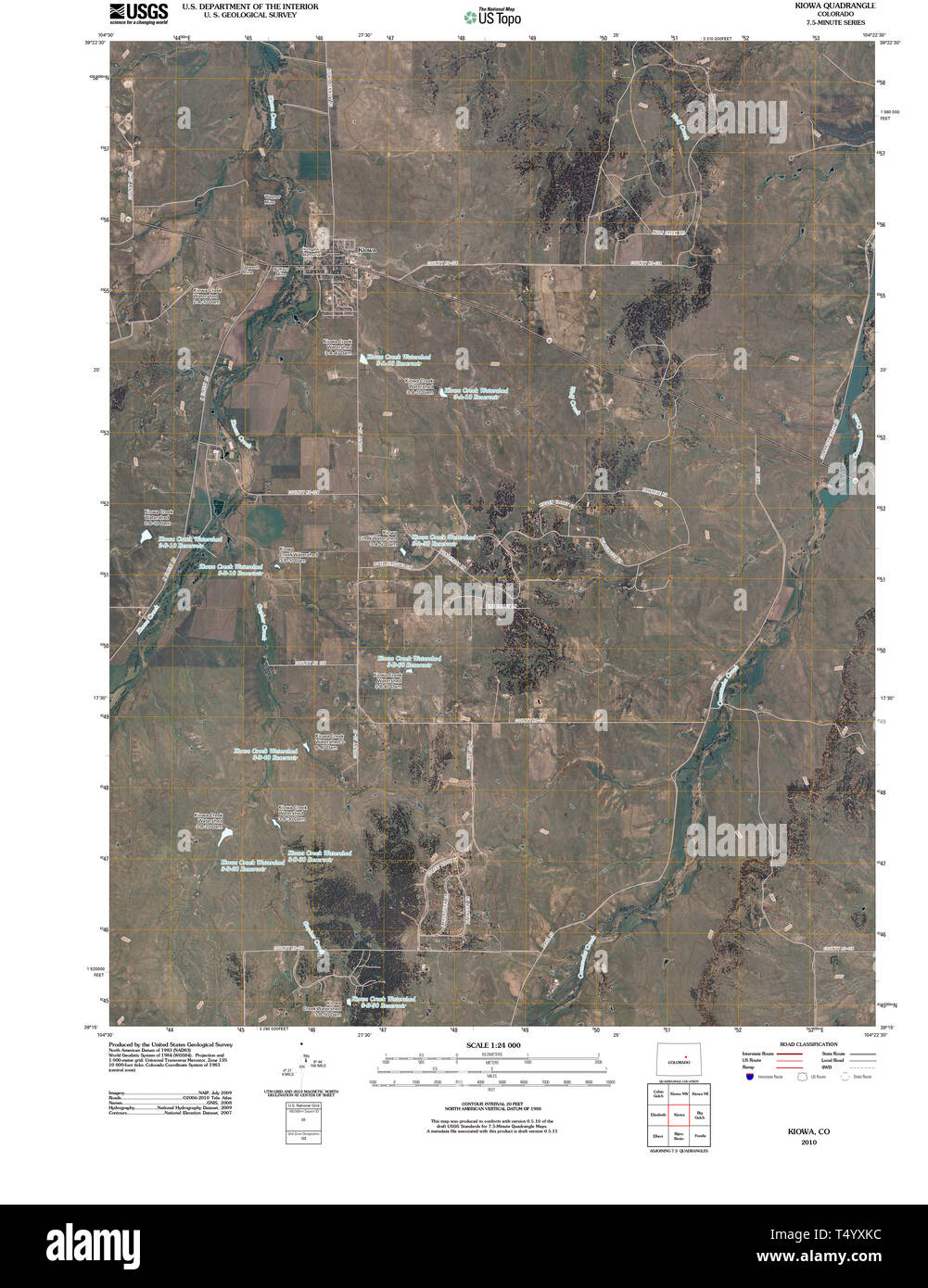 Map of kiowa hi-res stock photography and images - Alamy