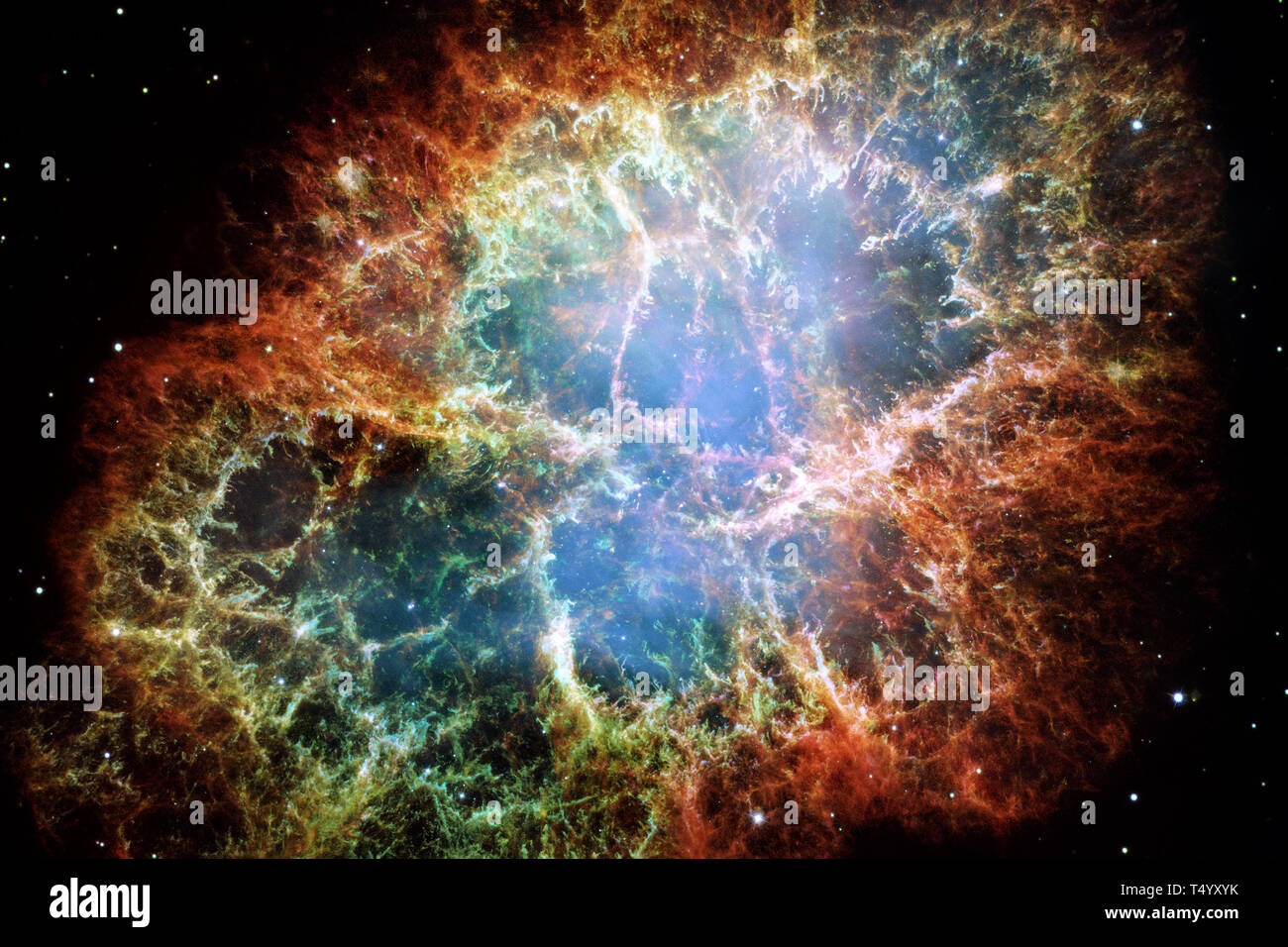 Nebulas, galaxies and stars in beautiful composition. Deep space art ...