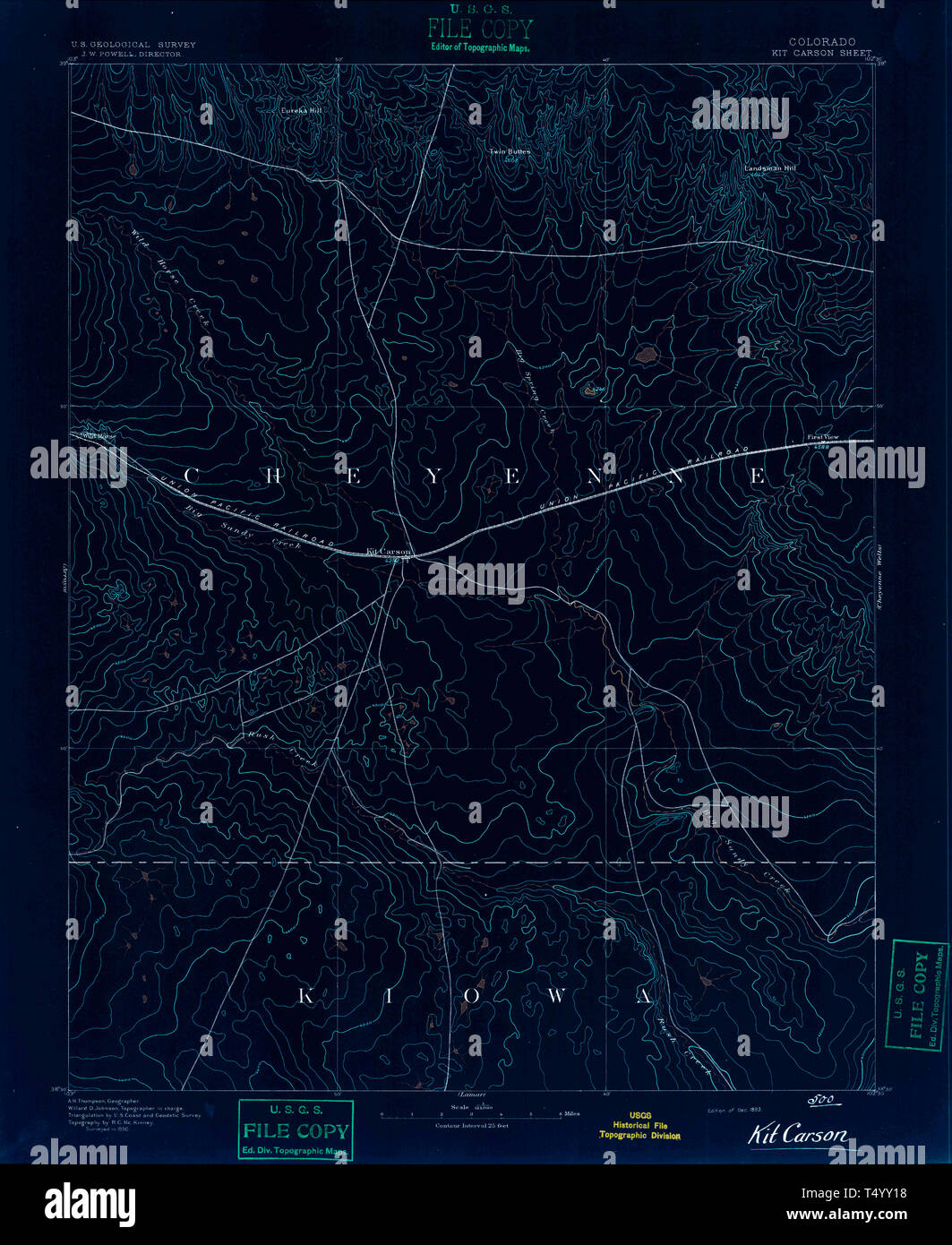 Kit carson map hi-res stock photography and images - Alamy