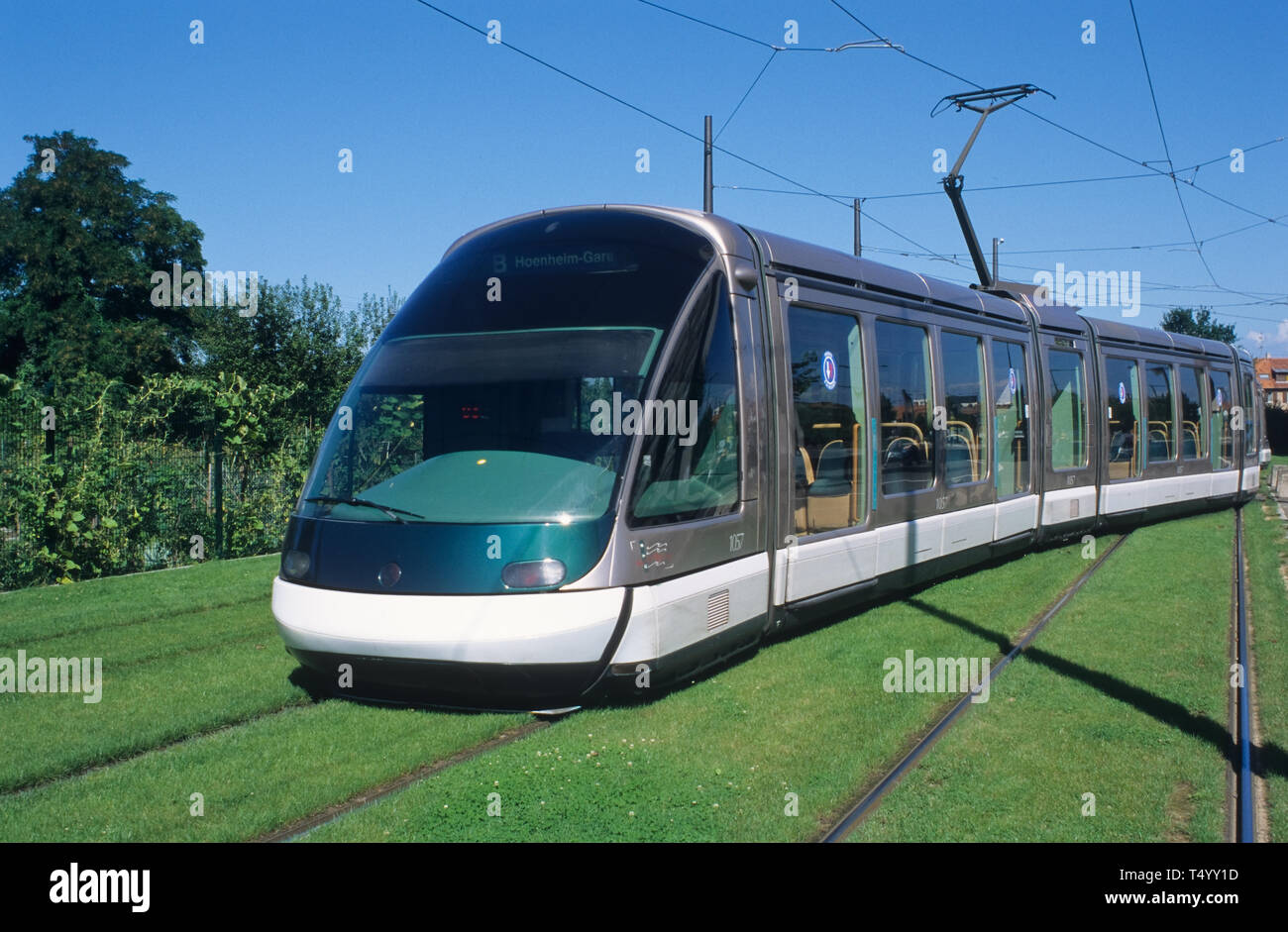 Strasbourg, moderne Straßenbahn - Strasbourg, modern Tramway Stock ...