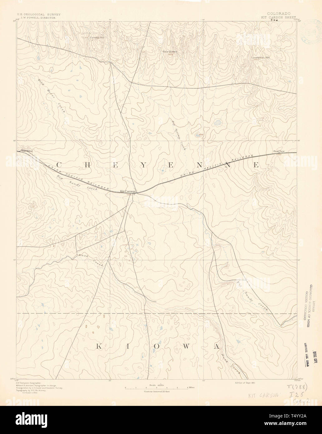 Kit carson map hi-res stock photography and images - Alamy