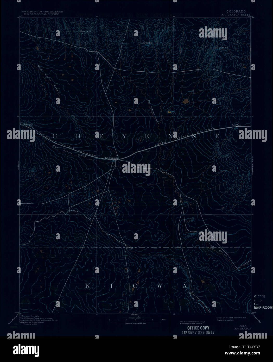 Kit carson map hi-res stock photography and images - Alamy