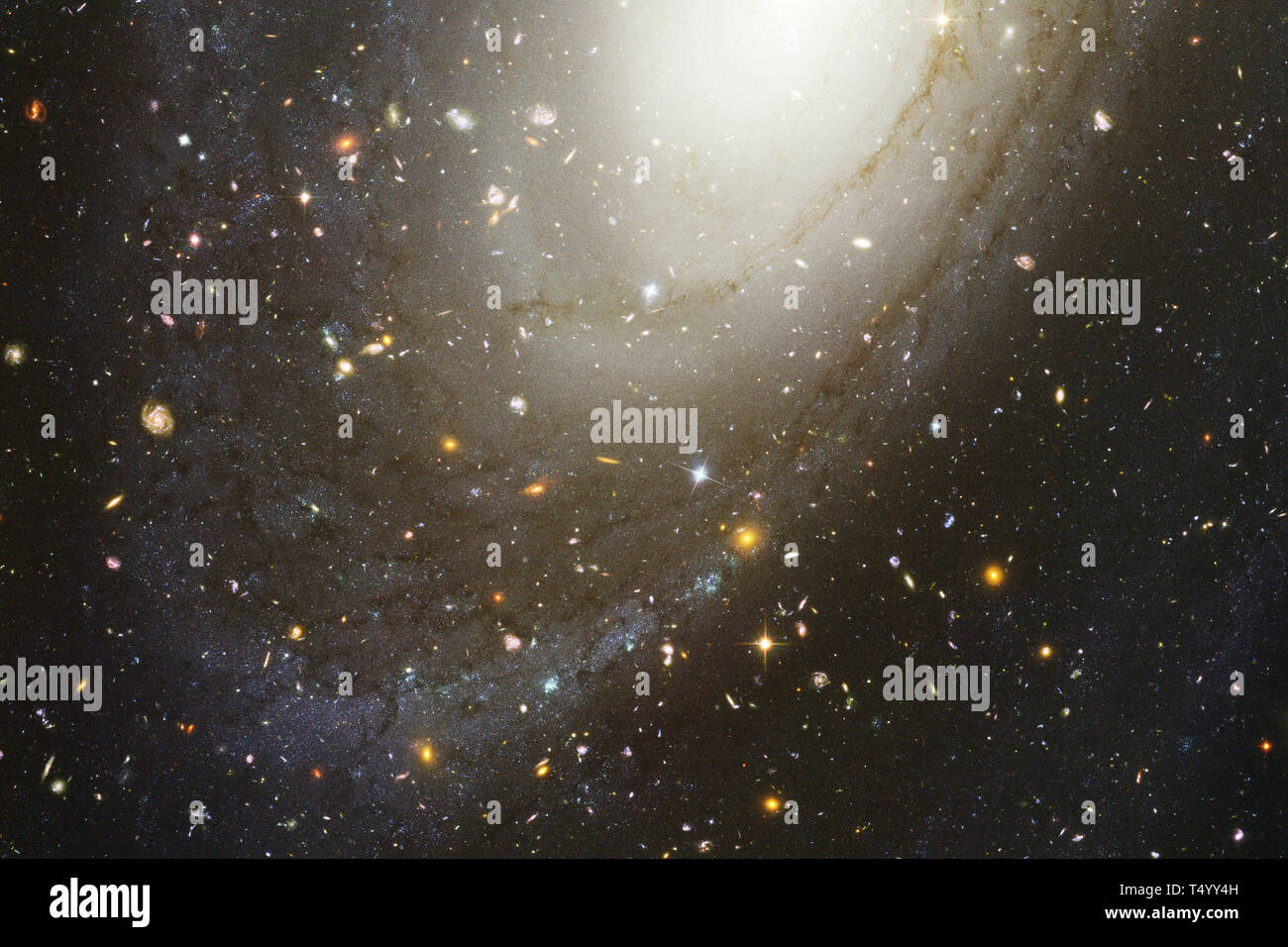 Outer space art. Nebulas, galaxies and bright stars in beautiful ...