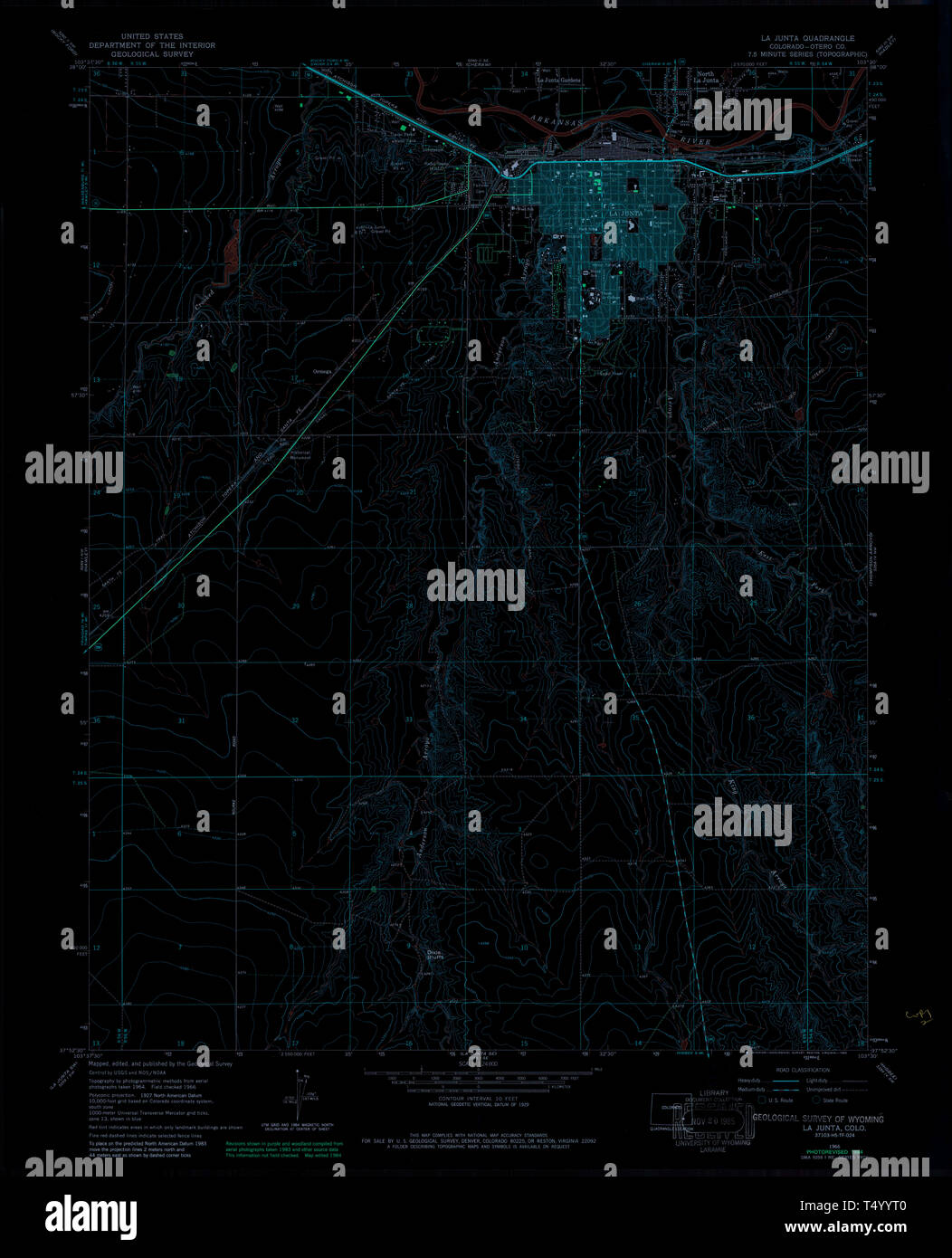 La junta colorado map hi-res stock photography and images - Alamy