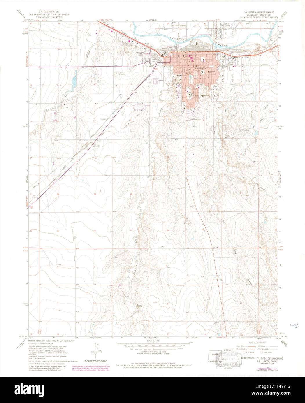 La junta colorado map hi-res stock photography and images - Alamy