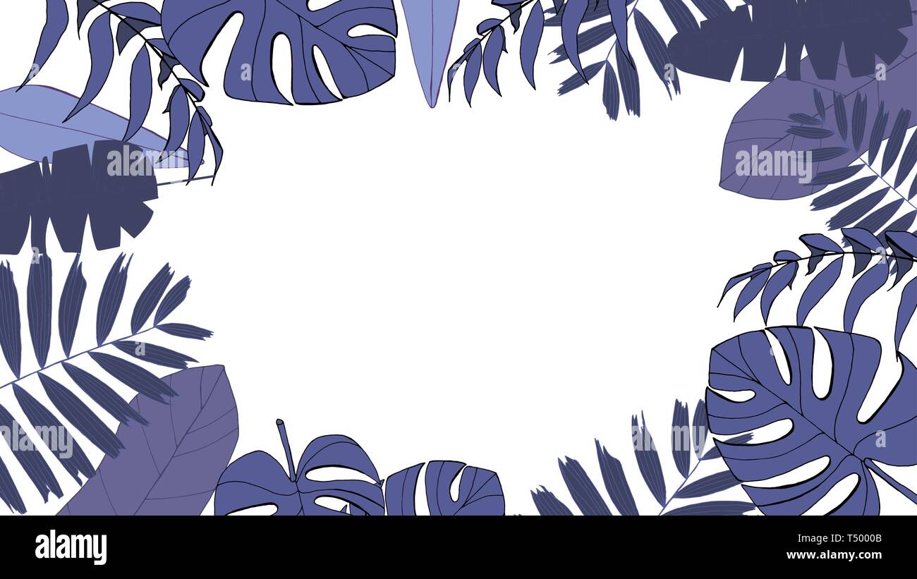 Banana green leaves plants Stock Vector Images - Alamy