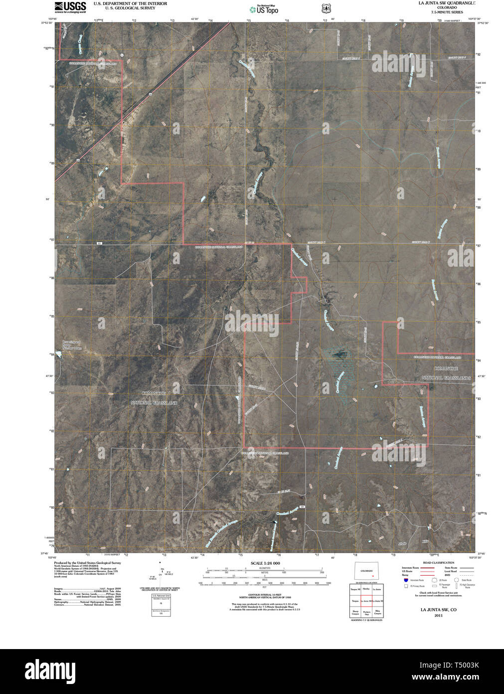 Map of la junta hi-res stock photography and images - Alamy