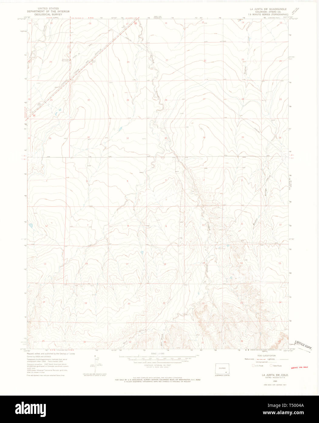 La junta colorado map hi-res stock photography and images - Alamy