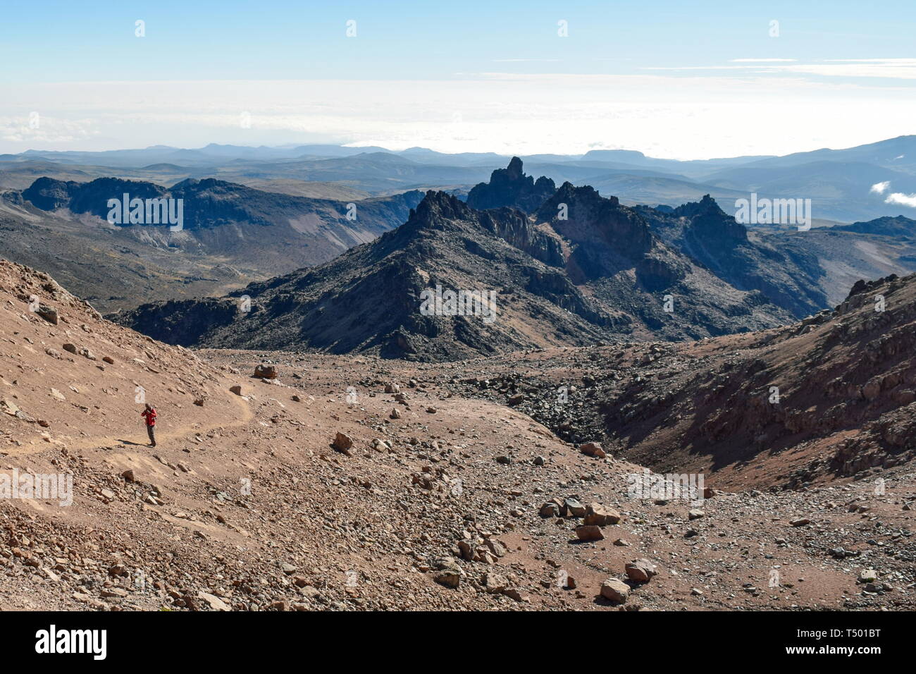 Above the clouds at Mount Kenya Stock Photo - Alamy