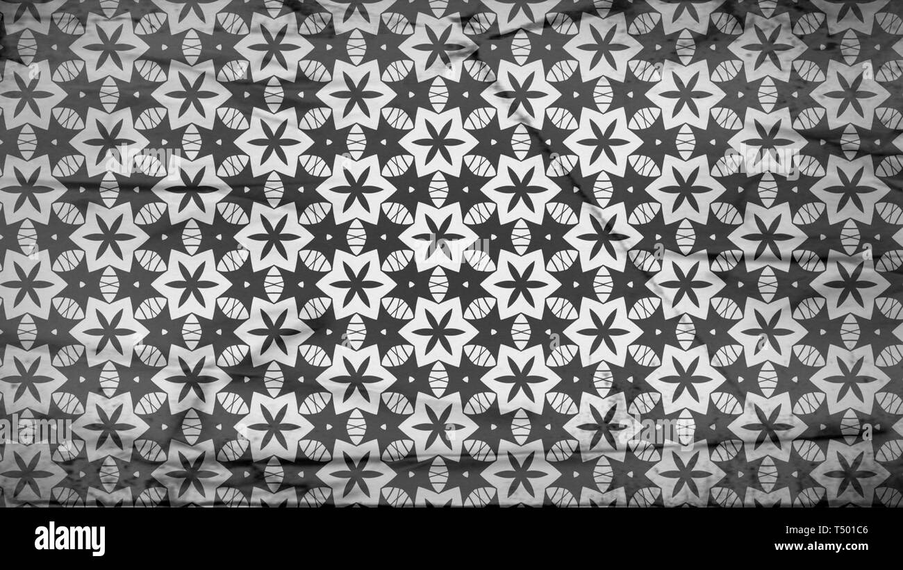 Floral Geometric Wallpaper Pattern Template Stock Photo - Alamy