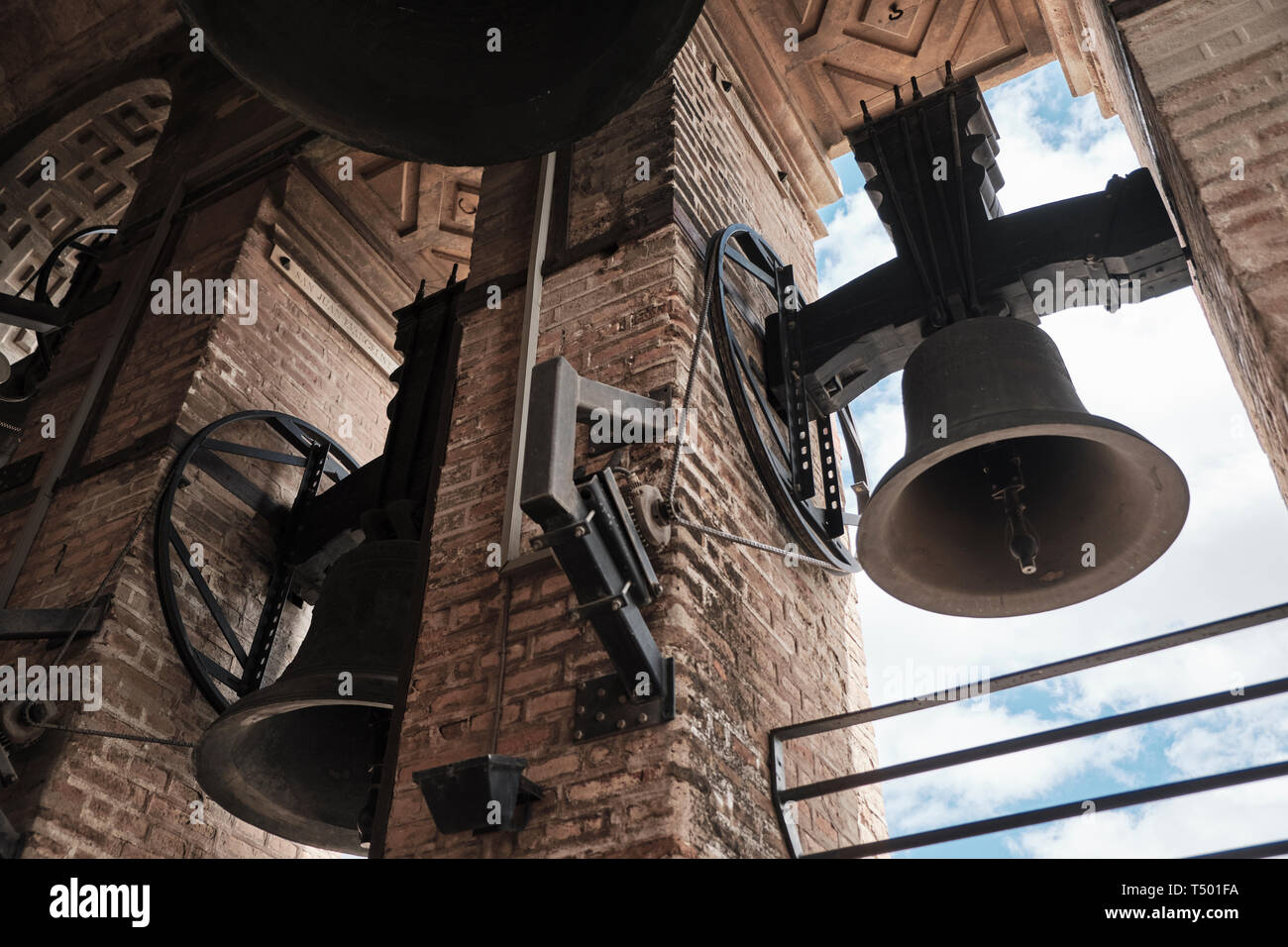 bells of the Giralda Tower Is The Symbol Of Seville Stock Photo - Alamy