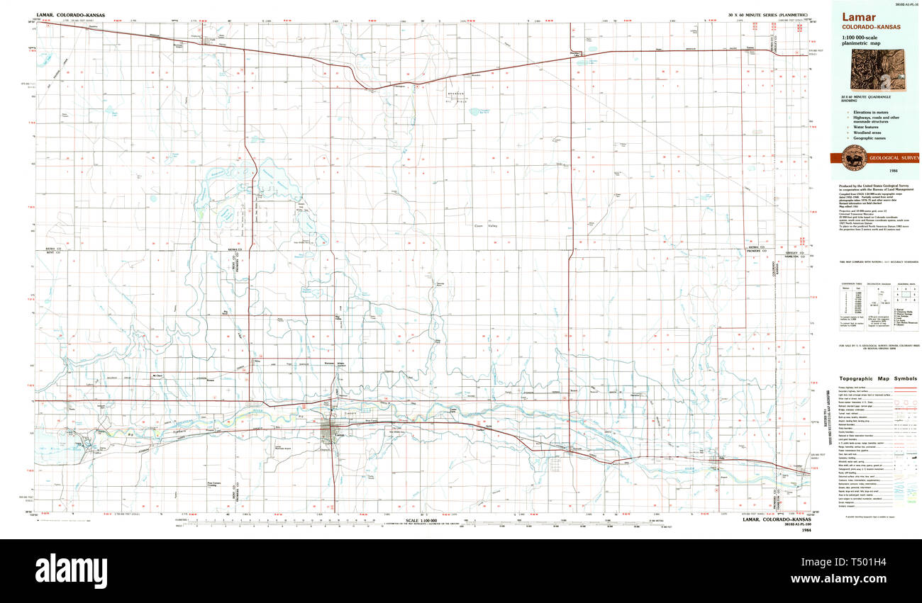 Map of lamar hi-res stock photography and images - Alamy