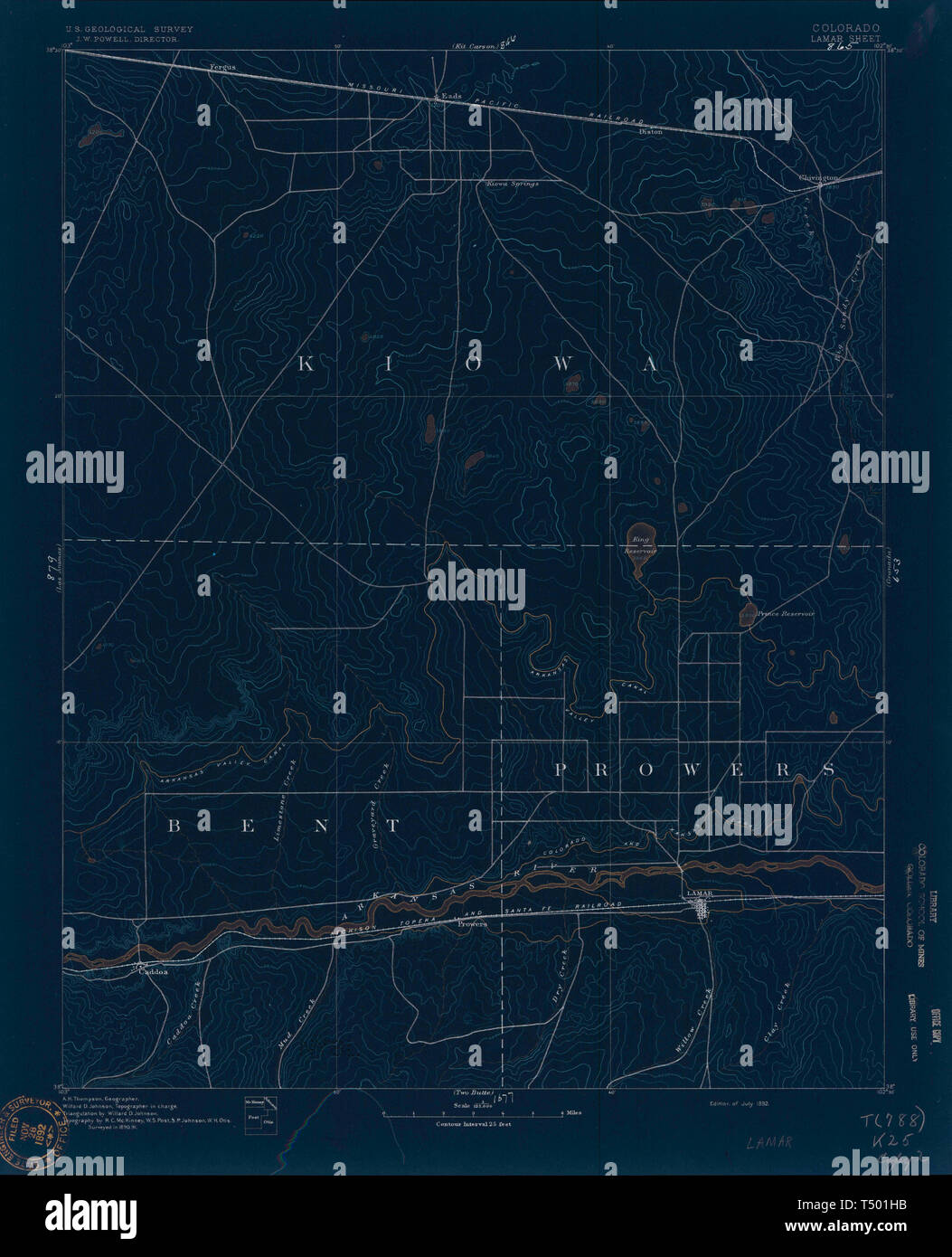 Lamar Colorado Map High Resolution Stock Photography and Images - Alamy