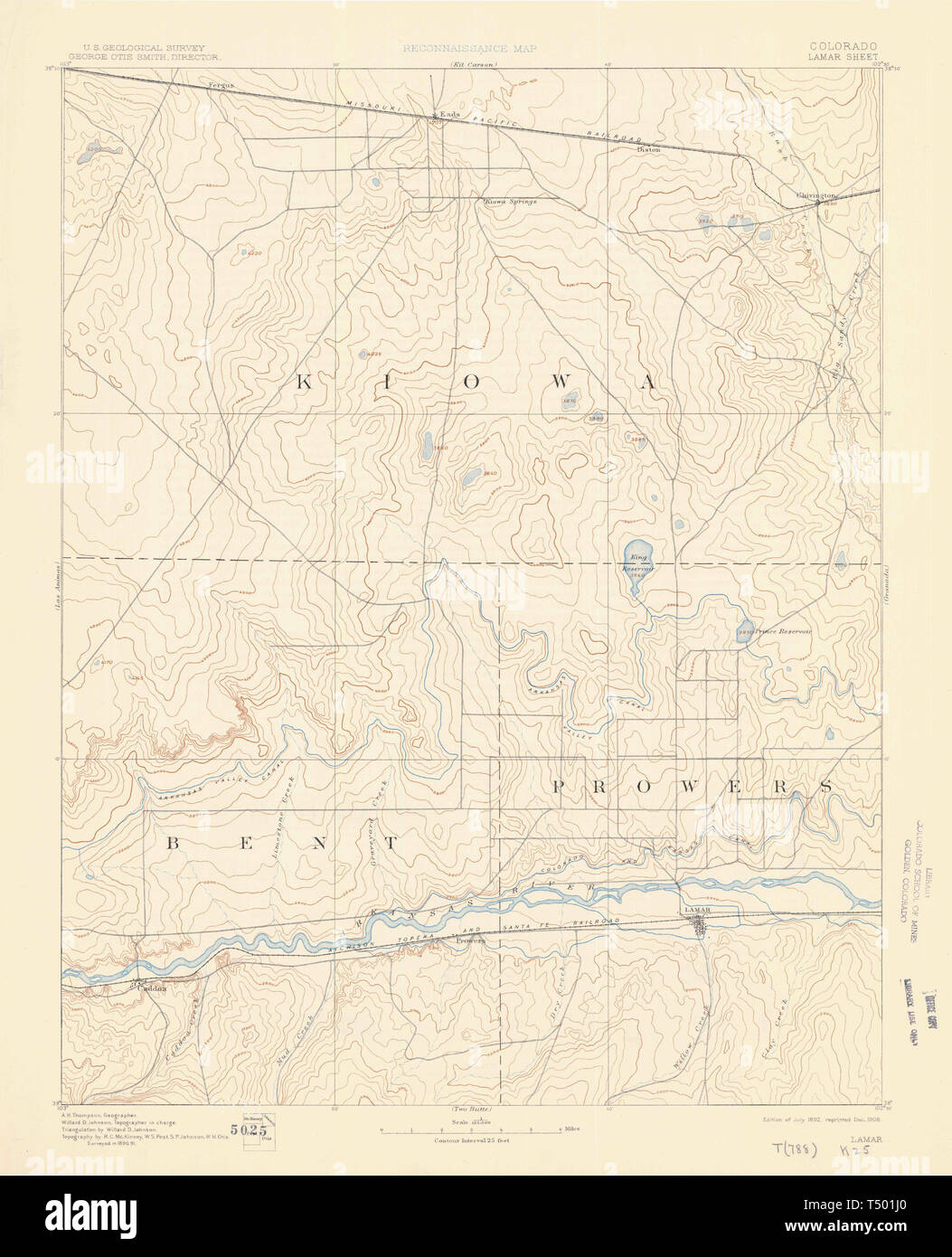 Lamar colorado map hi-res stock photography and images - Alamy