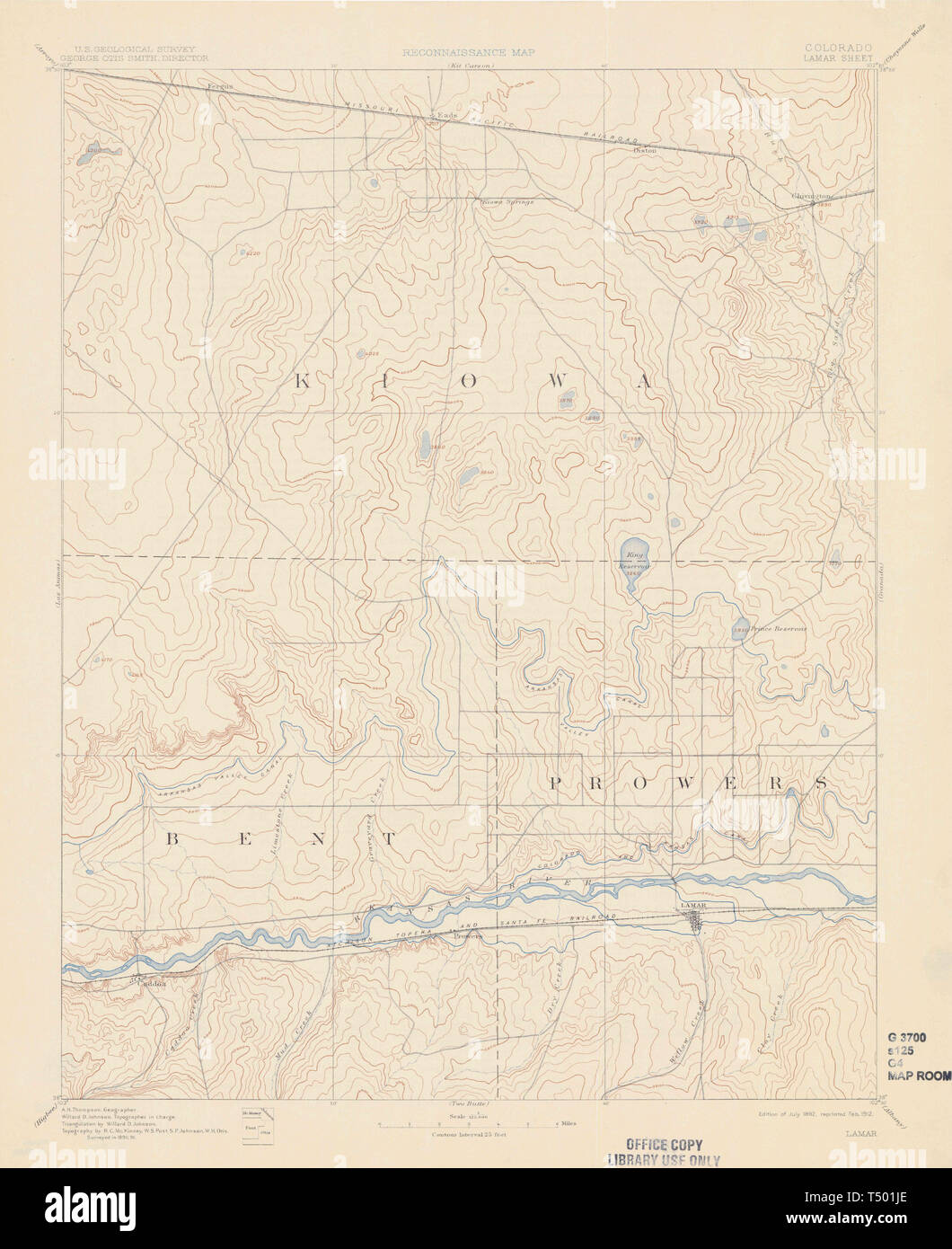 Lamar Colorado Map High Resolution Stock Photography and Images - Alamy