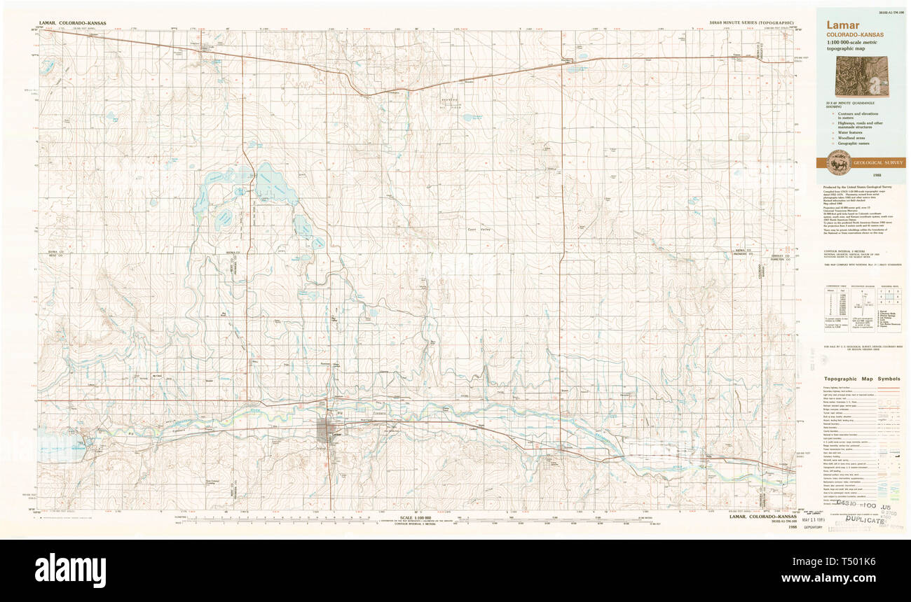 Map of lamar hi-res stock photography and images - Alamy
