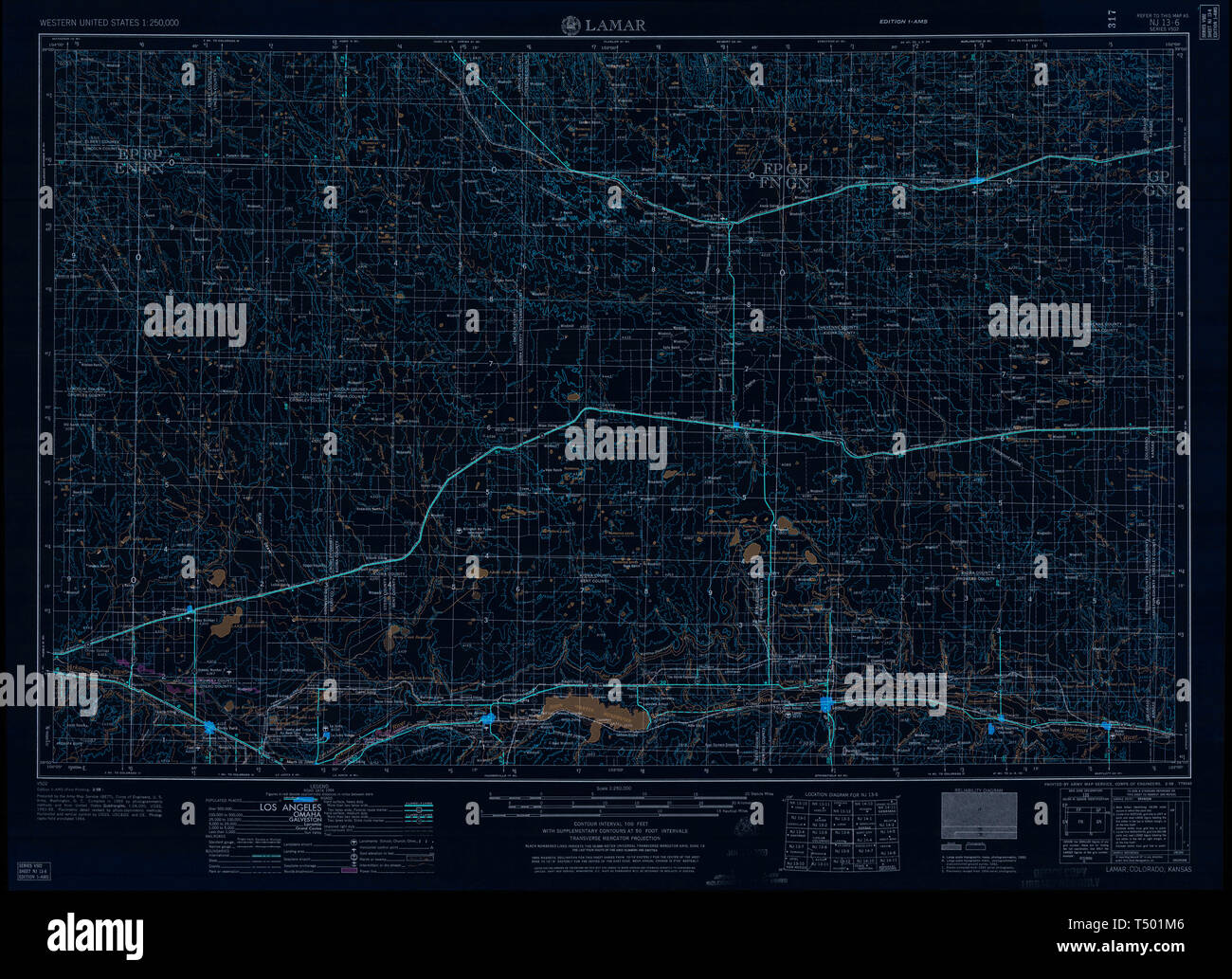 Lamar colorado map hi-res stock photography and images - Alamy