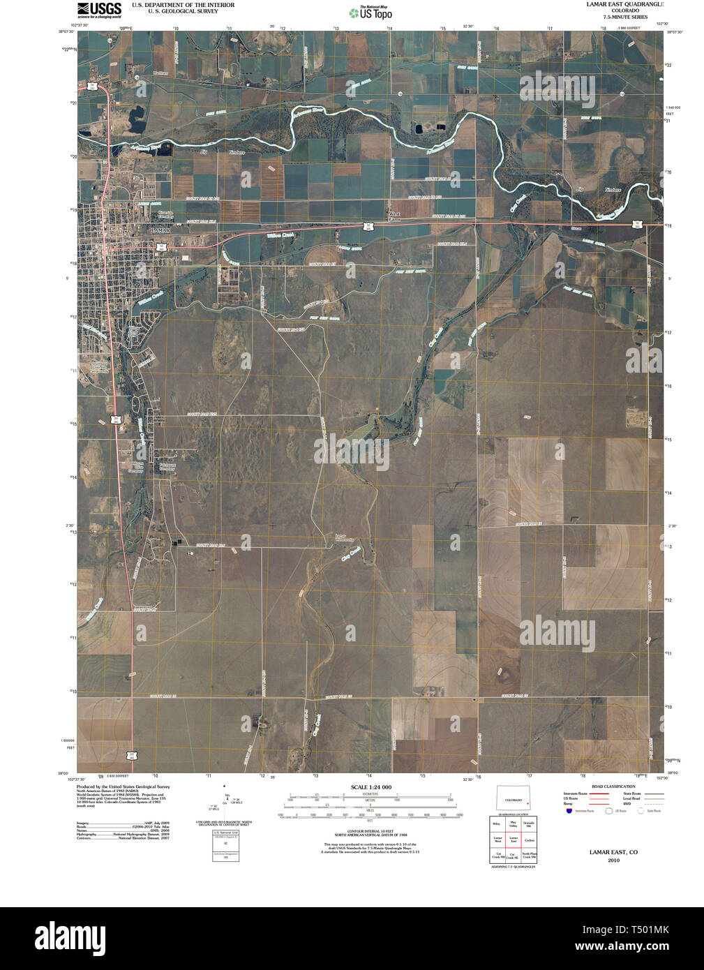 Map of lamar hi-res stock photography and images - Alamy