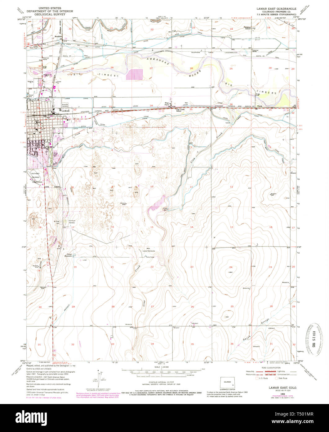 Lamar colorado map hi-res stock photography and images - Alamy