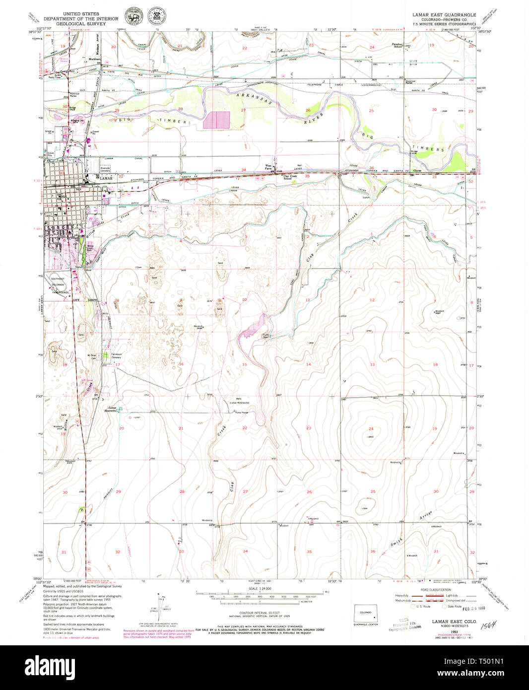 Lamar colorado map hi-res stock photography and images - Alamy