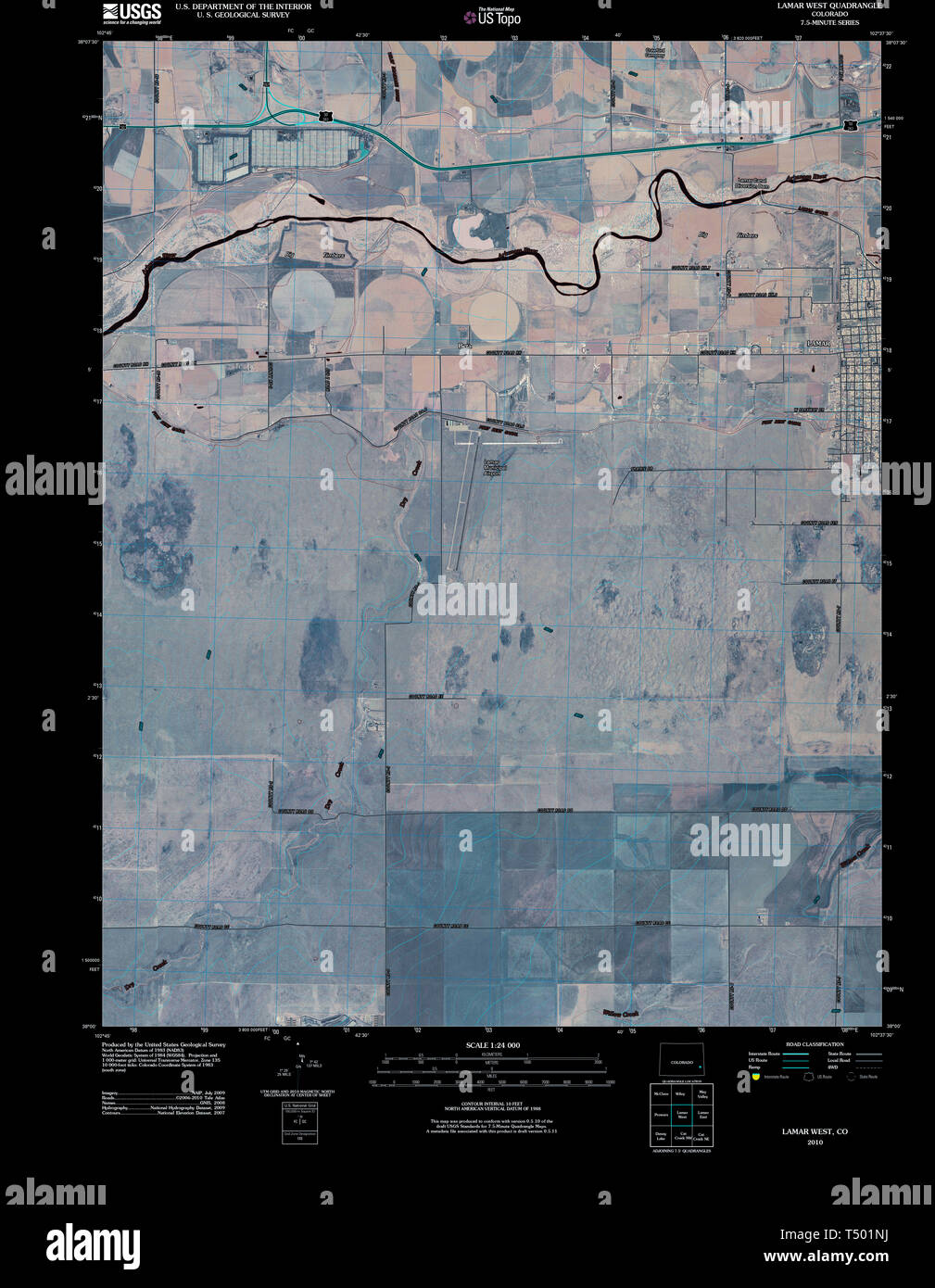 Lamar colorado map hi-res stock photography and images - Alamy