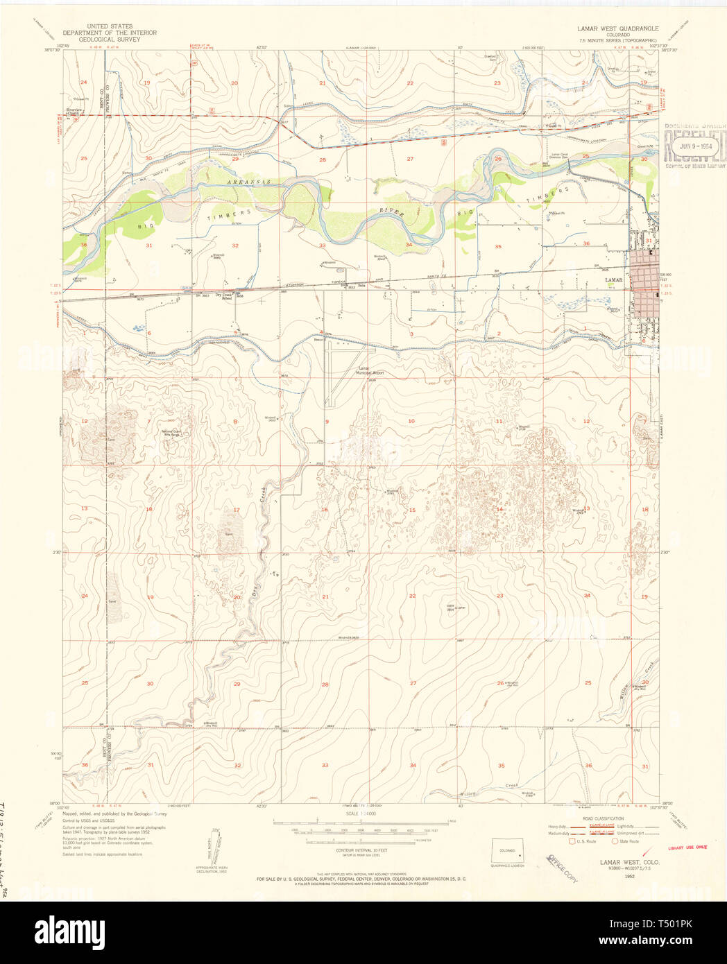 Lamar Colorado Map High Resolution Stock Photography and Images - Alamy