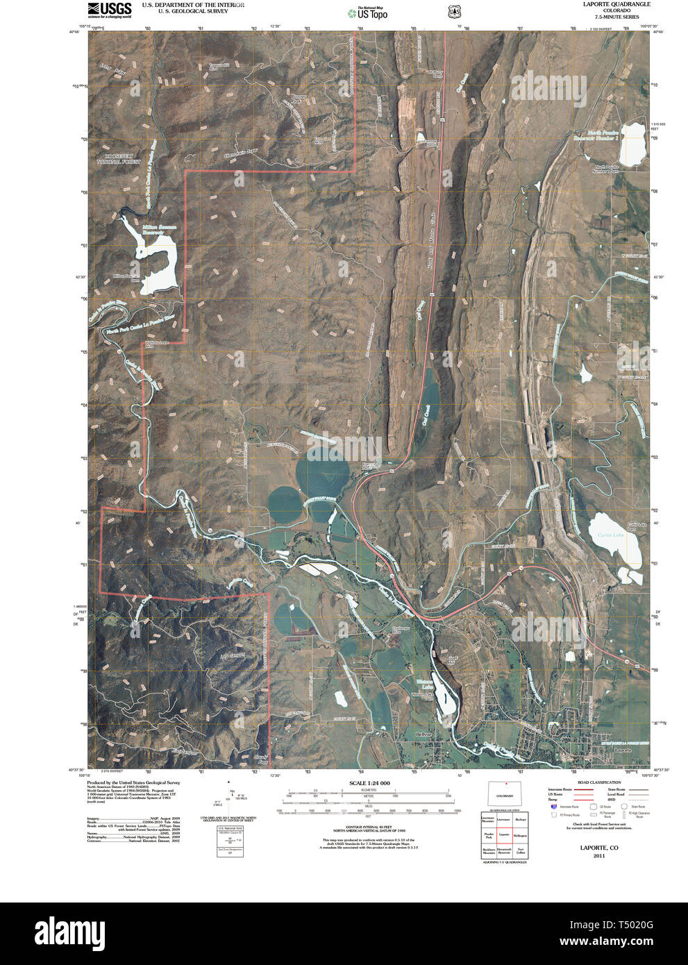 Map of laporte hi-res stock photography and images - Alamy