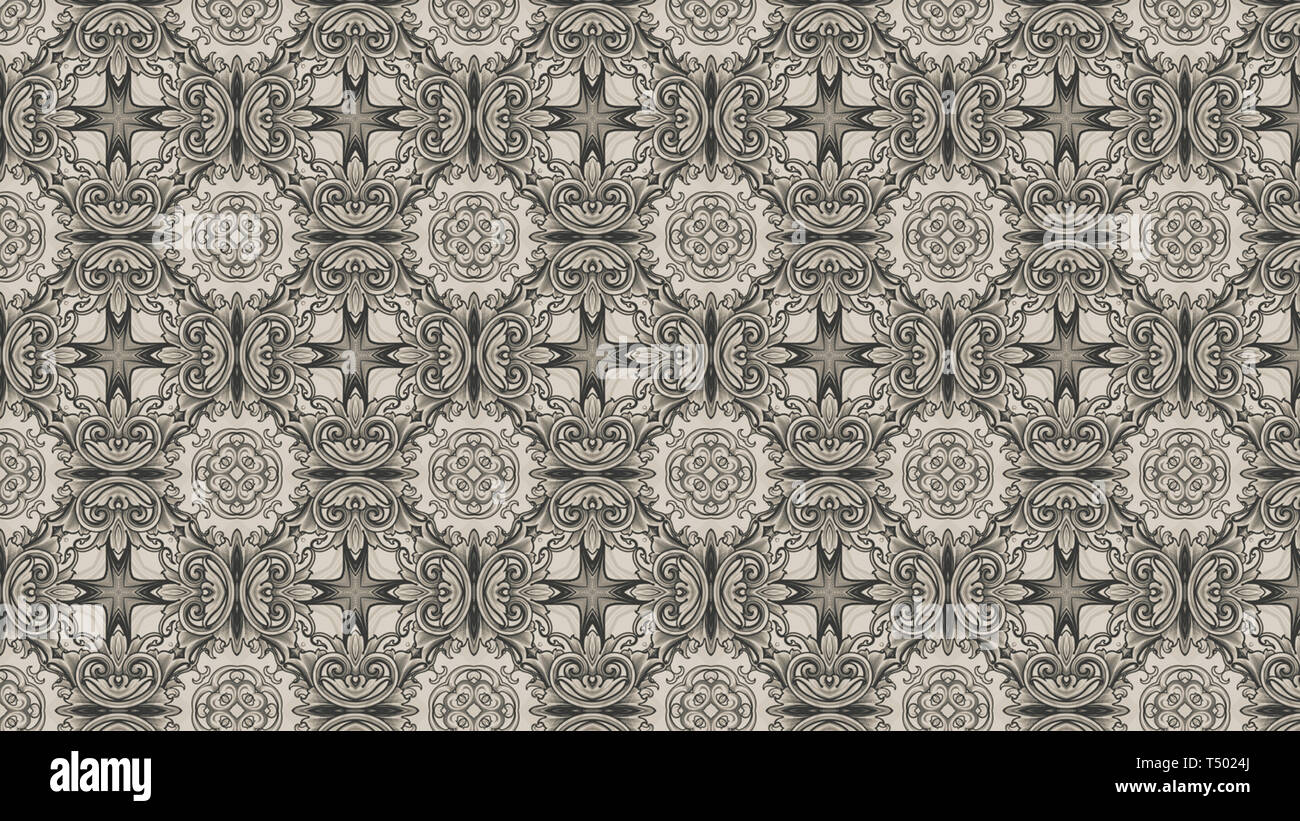 Brown floral pattern hi-res stock photography and images - Alamy
