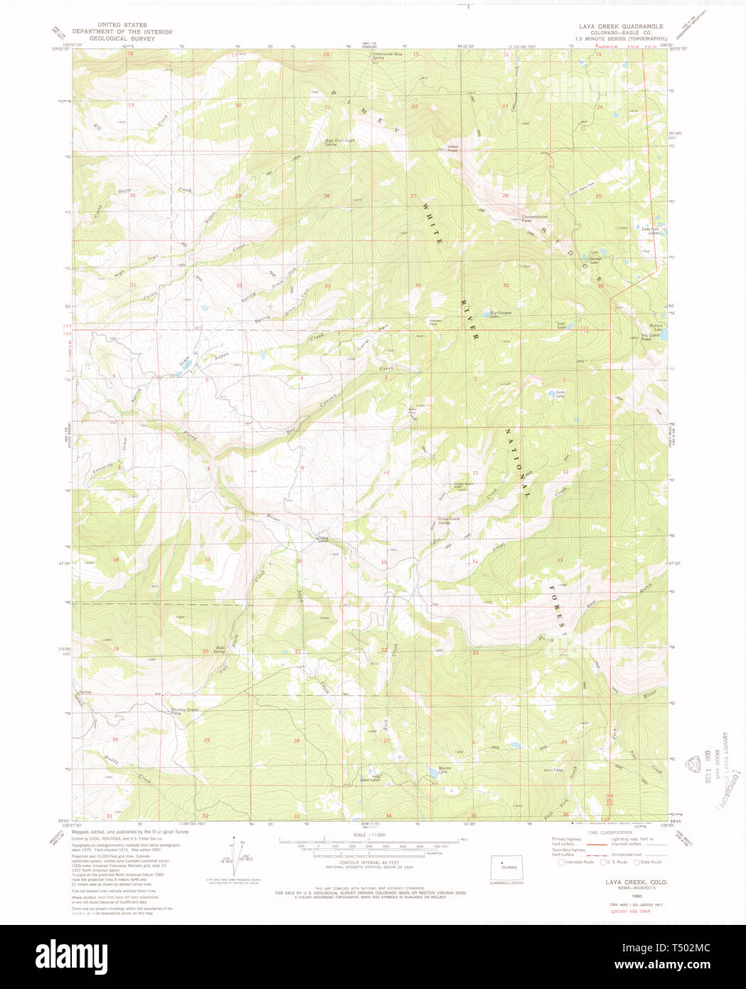 Lava creek Cut Out Stock Images & Pictures - Alamy