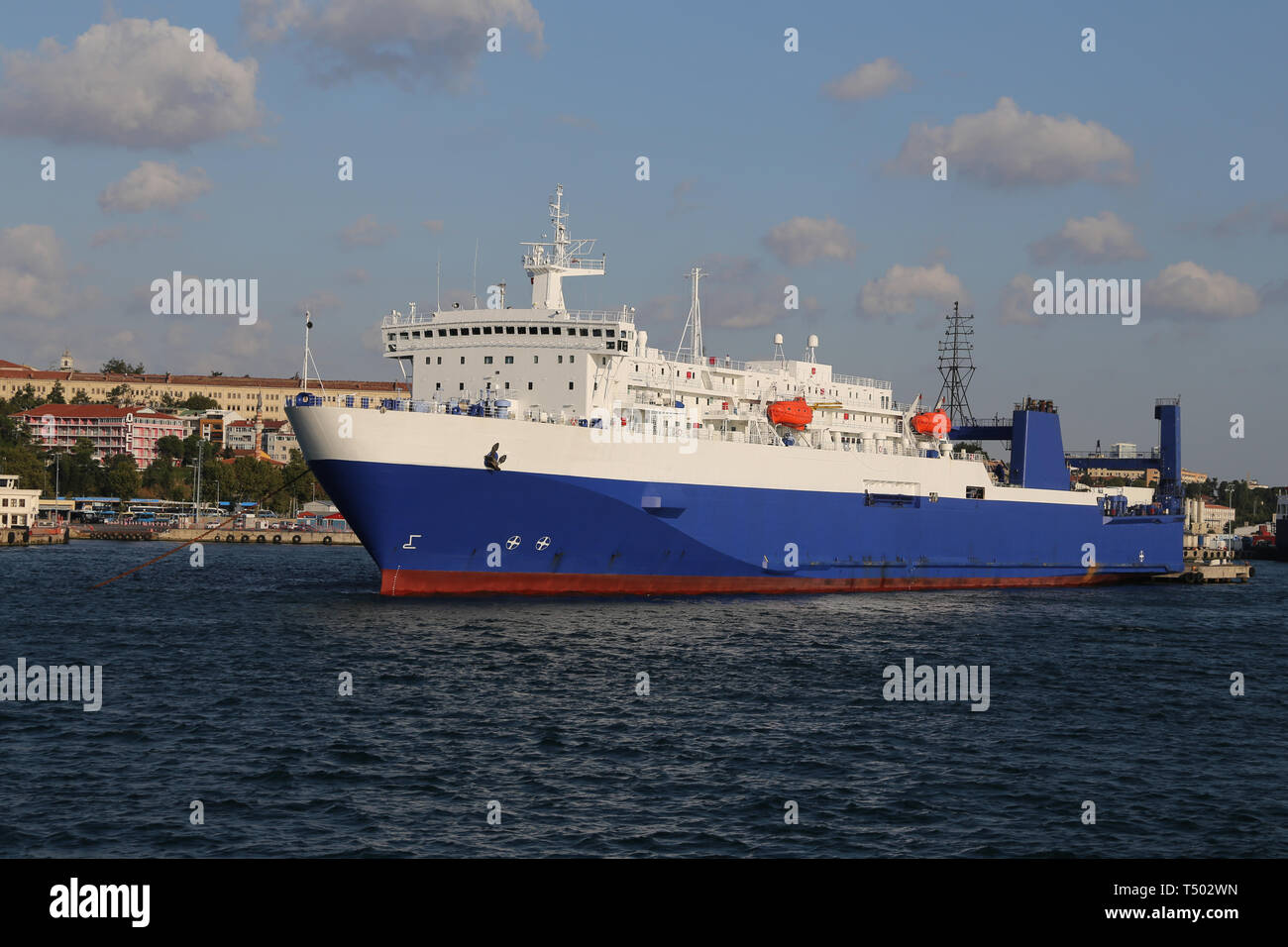 Roro Ship is loading in a Port Stock Photo - Alamy