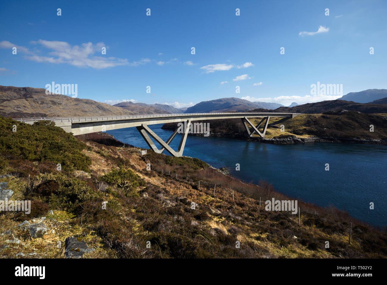 Kylesku Bridge, Sutherland, Scotland, Britain Stock Photo - Alamy