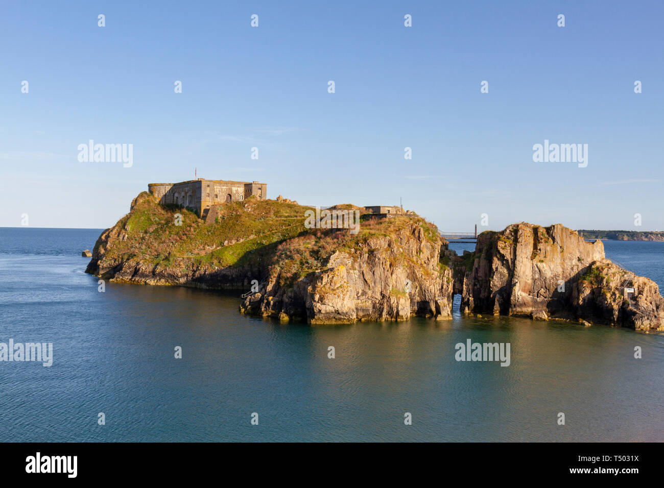 St Catherine's Island & Fort, Tenby, Dyfed, Wales Stock Photo - Alamy