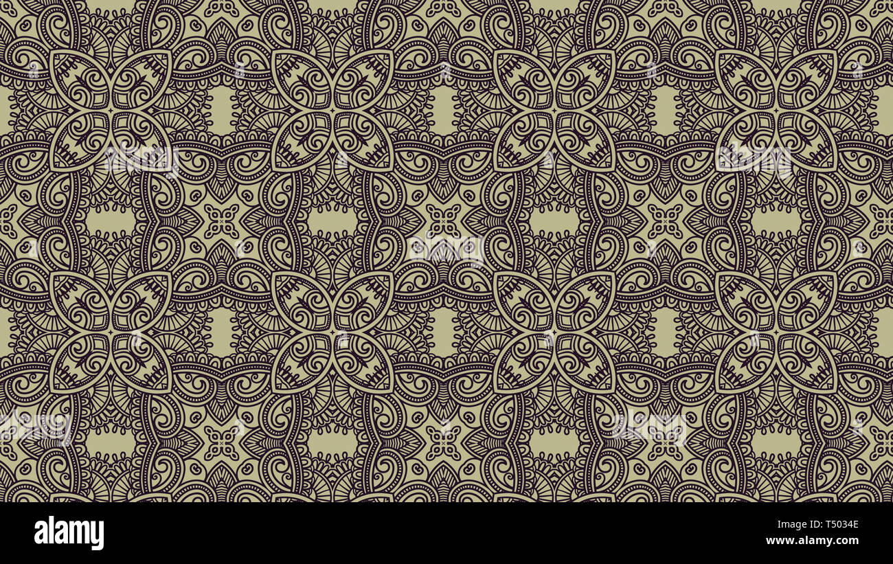 Vintage Floral Ornament Pattern Wallpaper Image Stock Photo - Alamy