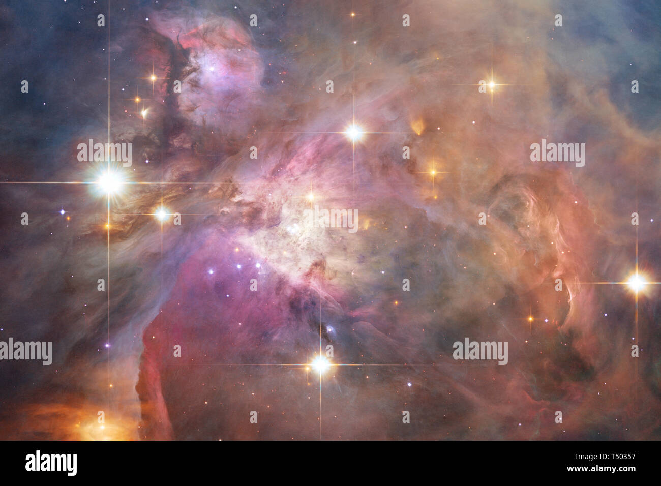Nebulae and many stars in outer space. Elements of this image furnished ...